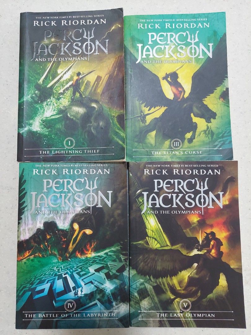 Percy Jackson and the Olympians Book Set, Hobbies & Toys, Books ...