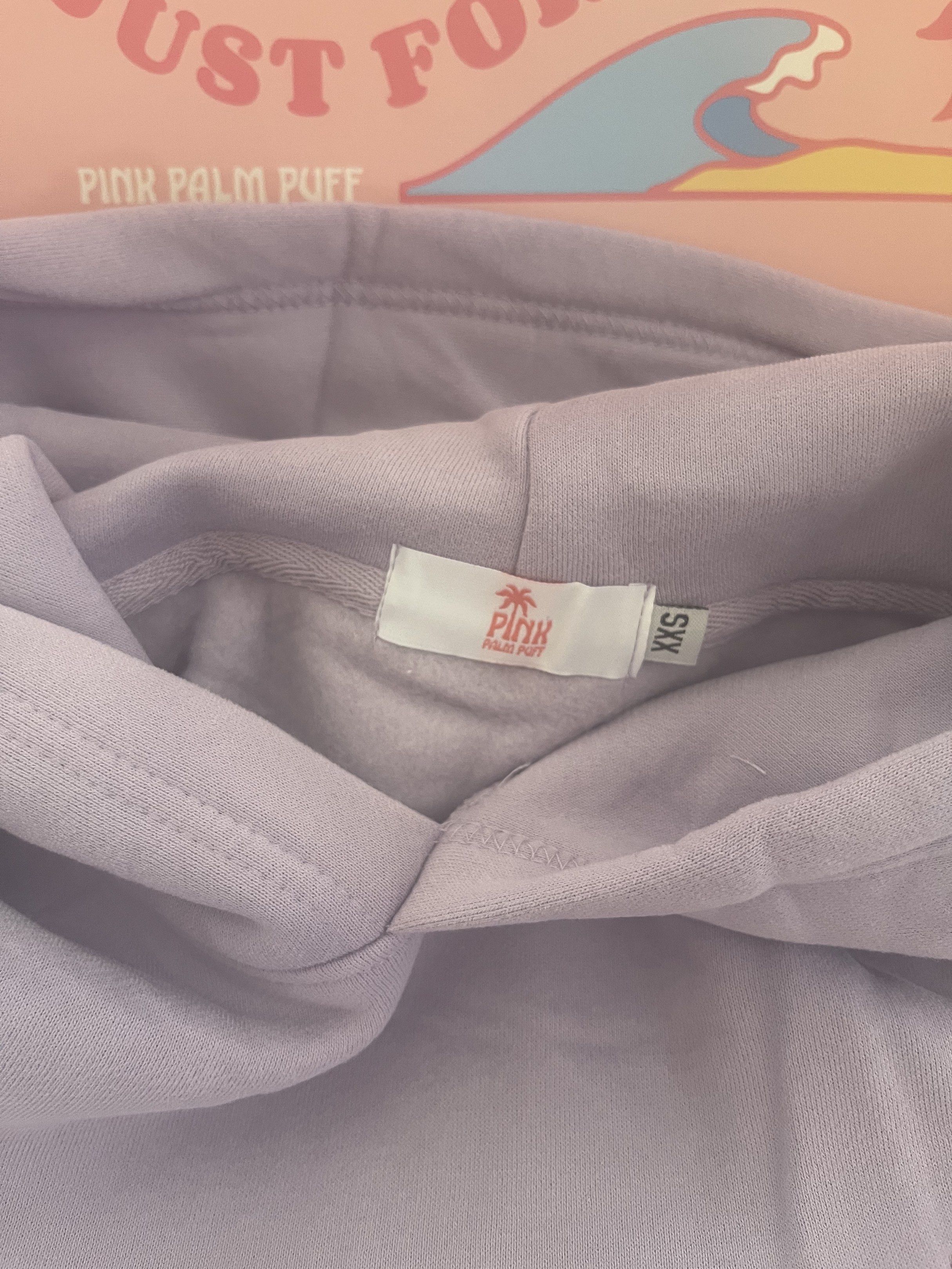 Pink Palm Puff Girls Hoodie - US California brand, Babies & Kids ...