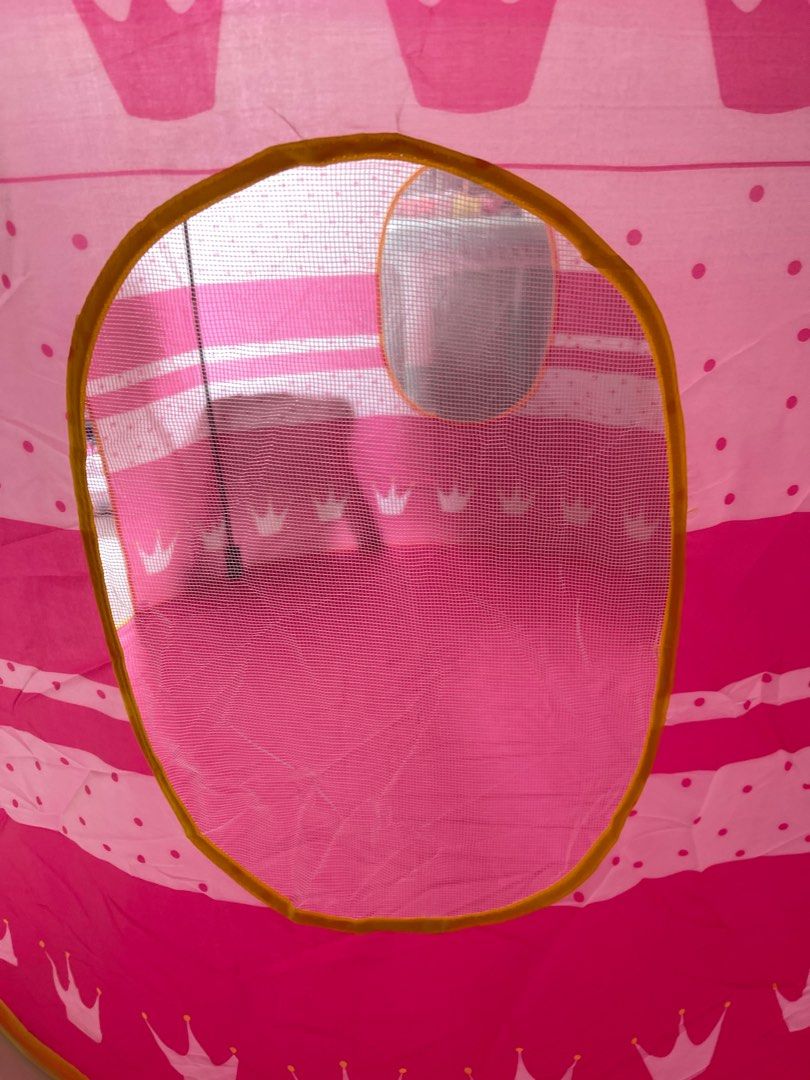 Pink Princess Castle Play Tent, Babies & Kids, Infant Playtime on Carousell