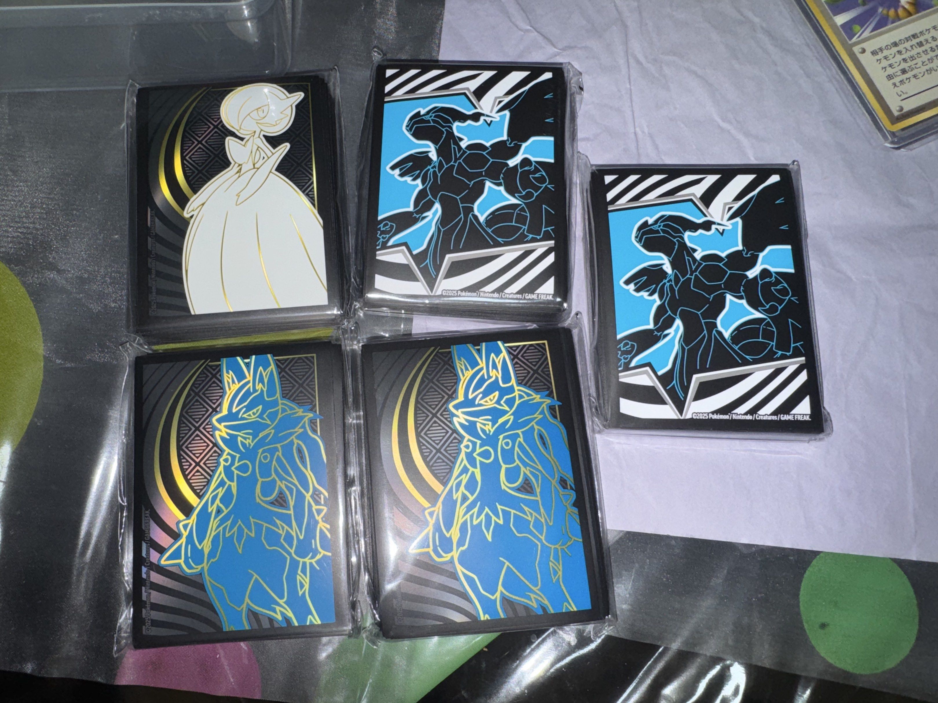 Pokemon Card Sleeves - Gardevoir, Zekrom, Lucario, Hobbies & Toys, Toys ...