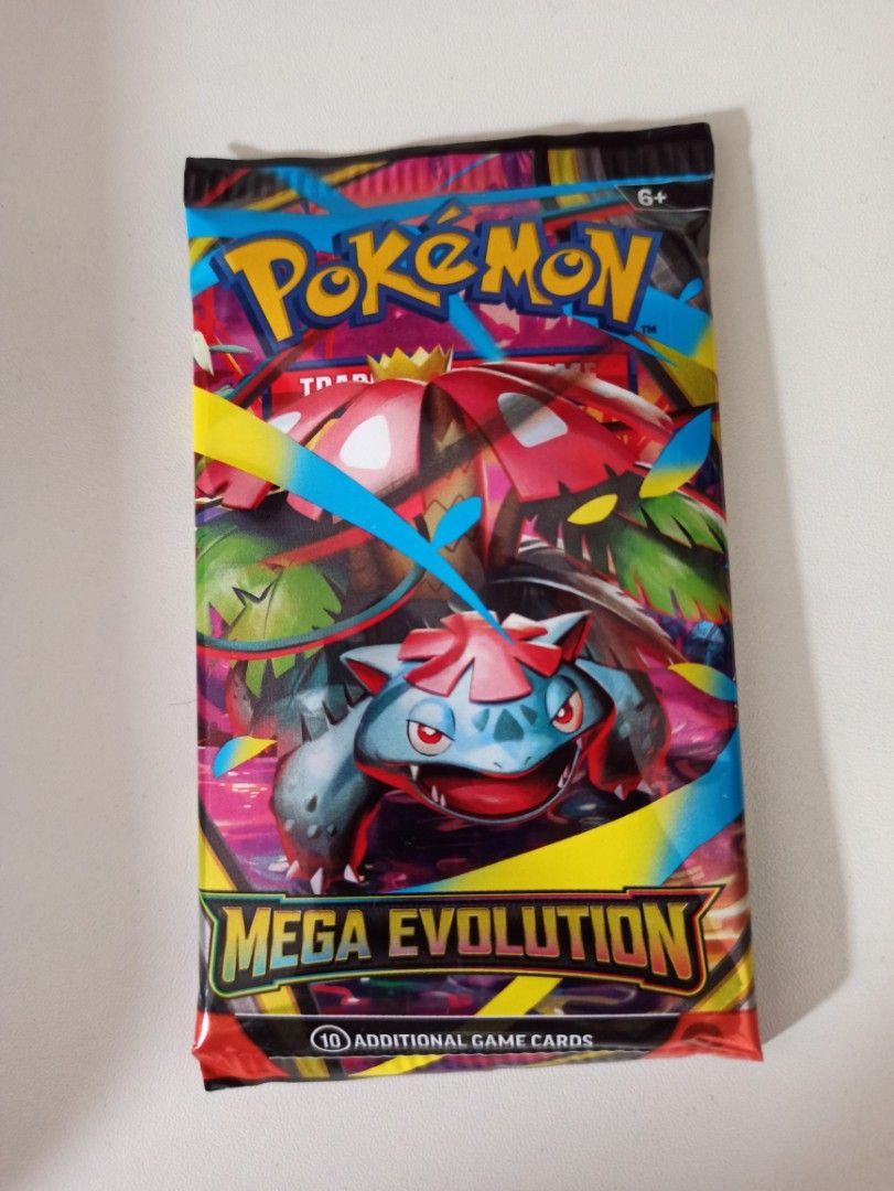 Pokemon TCG Mega Evolution Booster Pack, Hobbies & Toys, Toys & Games ...