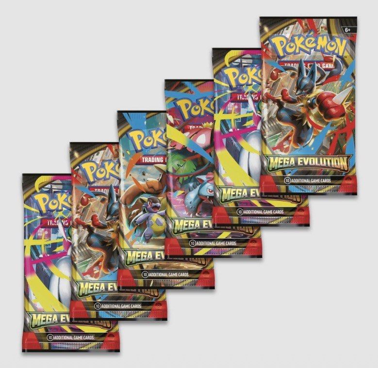 Pokemon TCG Mega Evolution Booster Packs, Hobbies & Toys, Toys & Games ...
