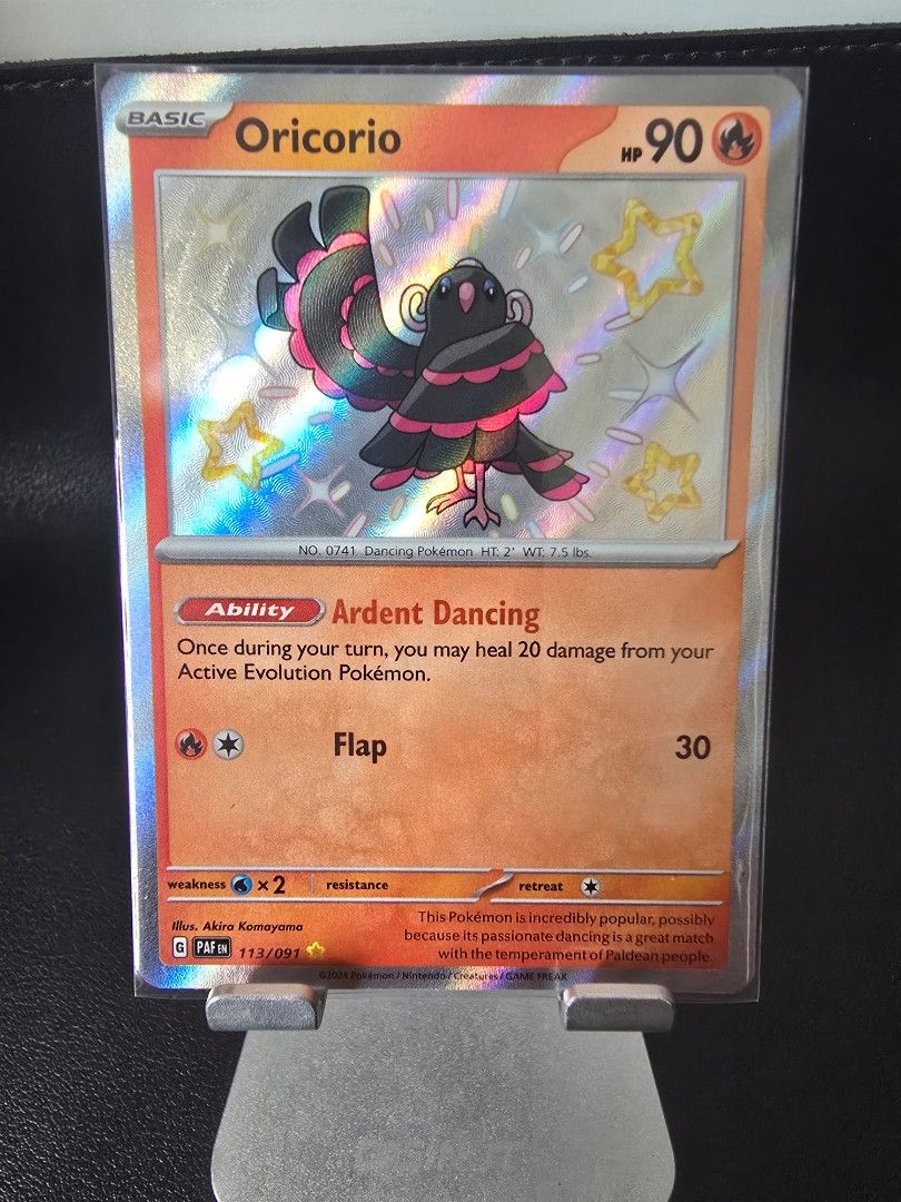 Pokemon TCG Oricorio Shiny Rare, Hobbies & Toys, Toys & Games on Carousell
