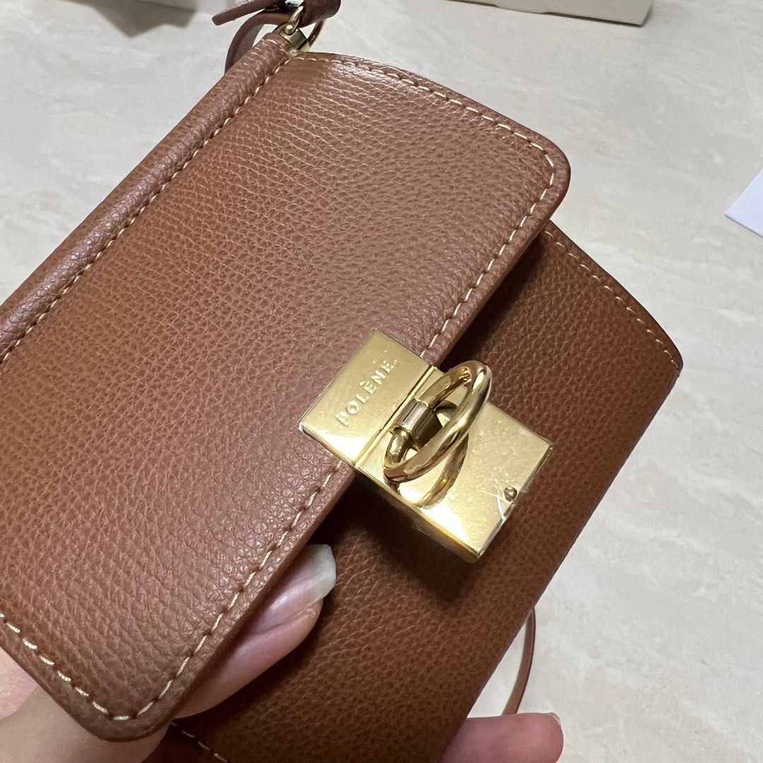Polene Numero Sept Crossbody Wallet Limited edition Camel Grain, Women ...