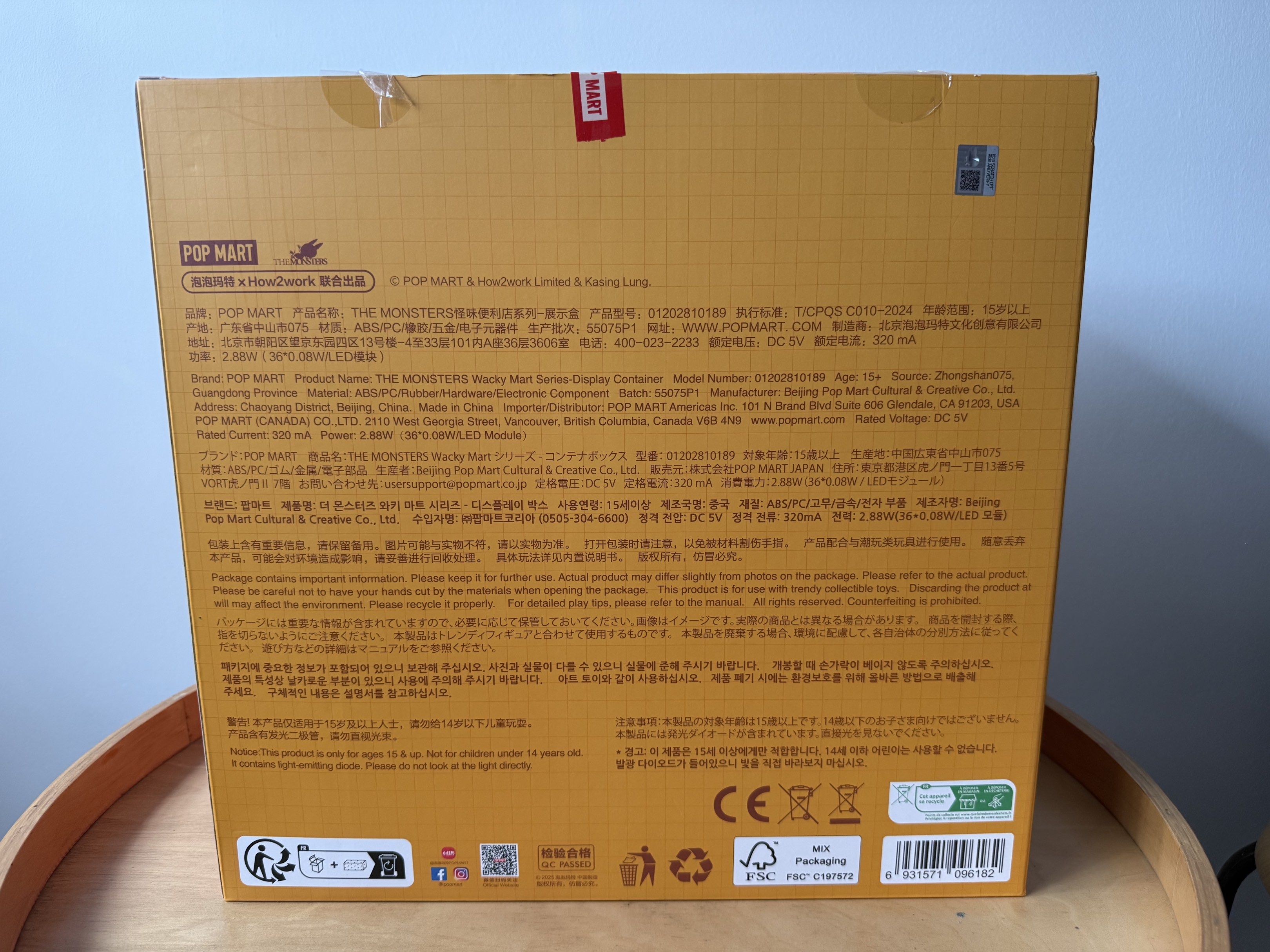 POP MART The Monsters Labubu Mini Market Display Container, Hobbies ...