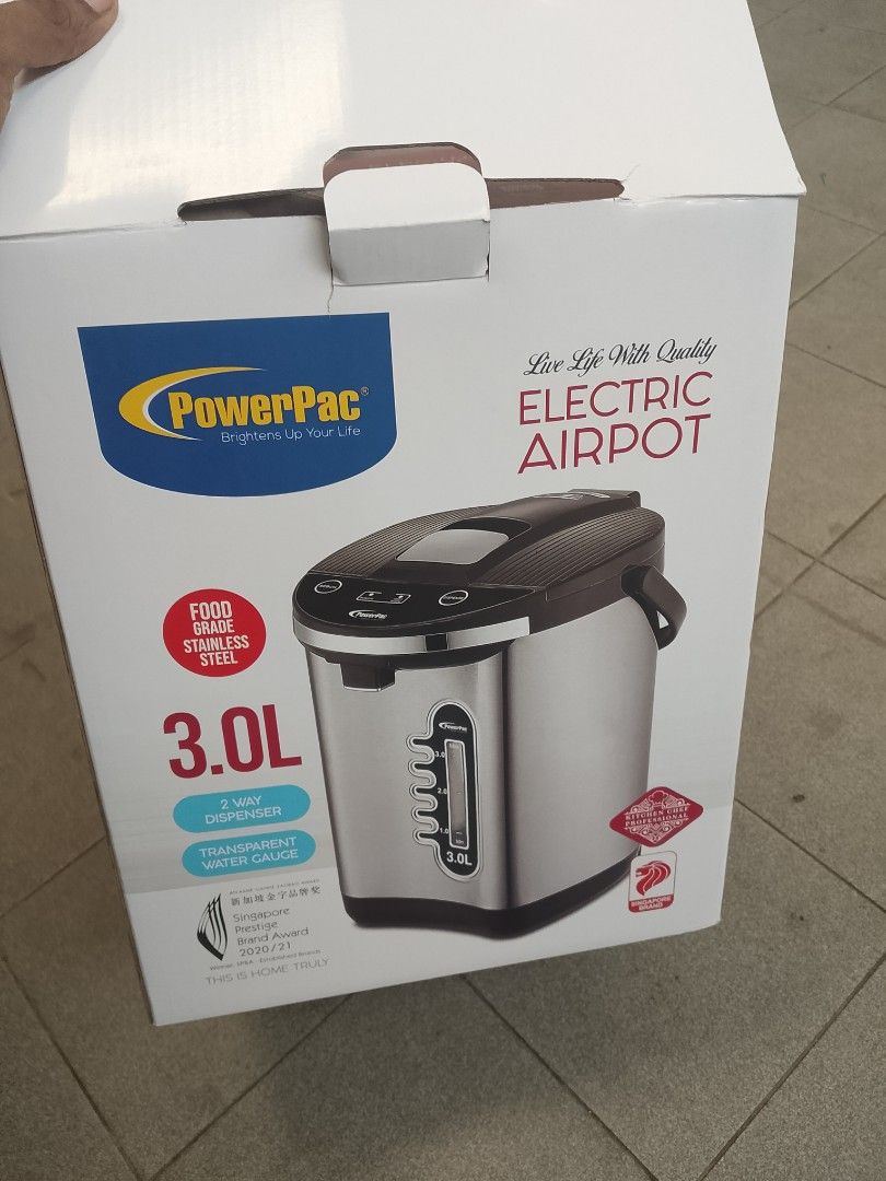 PowerPac Electric Airpot 3.0L - Brand New, TV & Home Appliances ...
