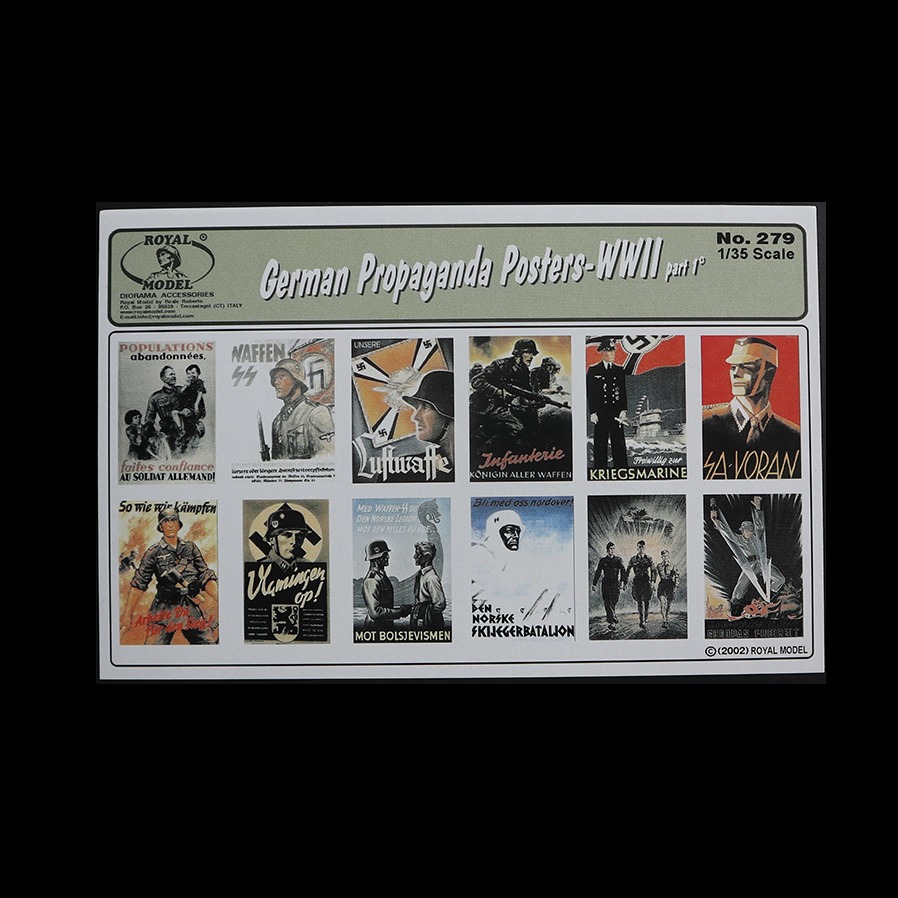 Royal 1/35 German Propaganda Posters WWII part 1 #279, 興趣及遊戲, 玩具 & 遊戲類 ...