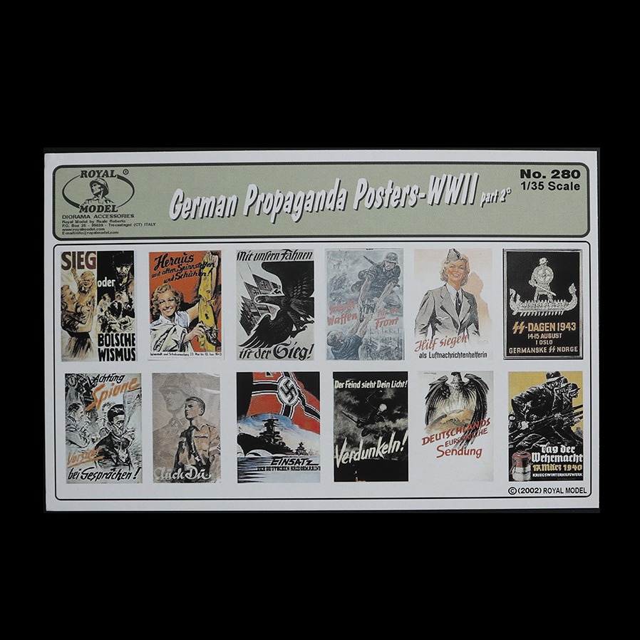 Royal 1/35 German Propaganda Posters WWII part 2 #280, 興趣及遊戲, 玩具 & 遊戲類 ...
