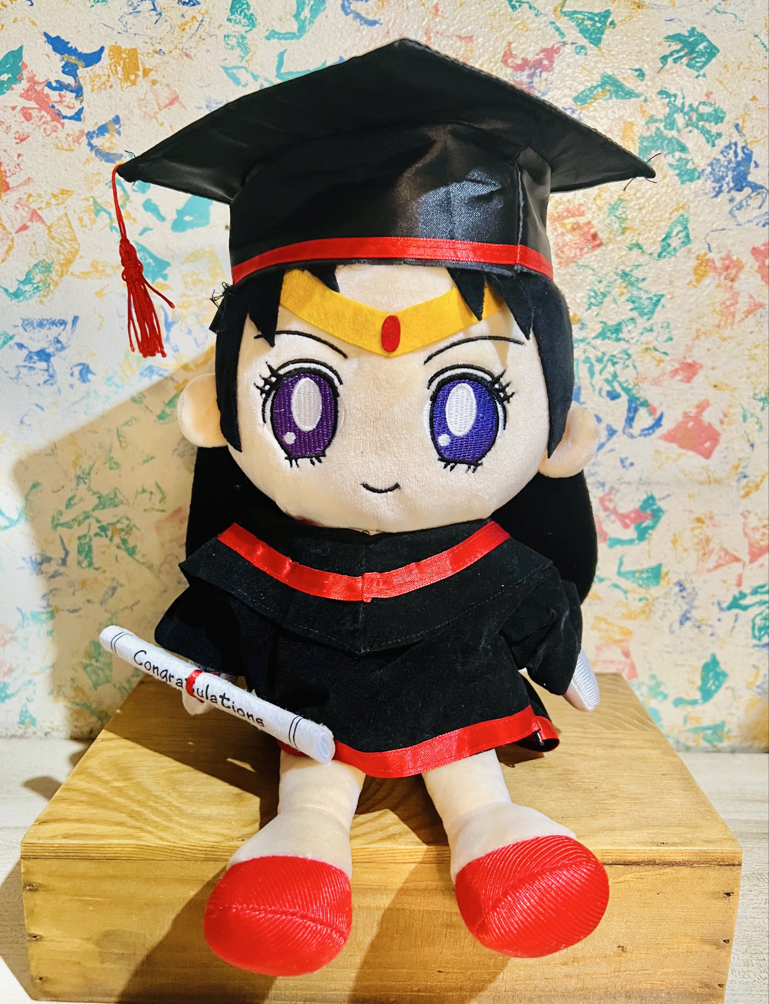 Sailor Mars ~Toga ver~ Sitting Plush Toy, Hobbies & Toys, Toys & Games ...