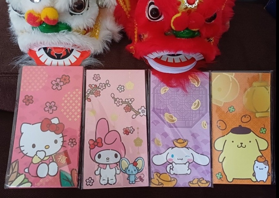 Sanrio Ang Pao Packets - Hello Kitty, My Melody, Cinnamoroll, Pom Pom ...