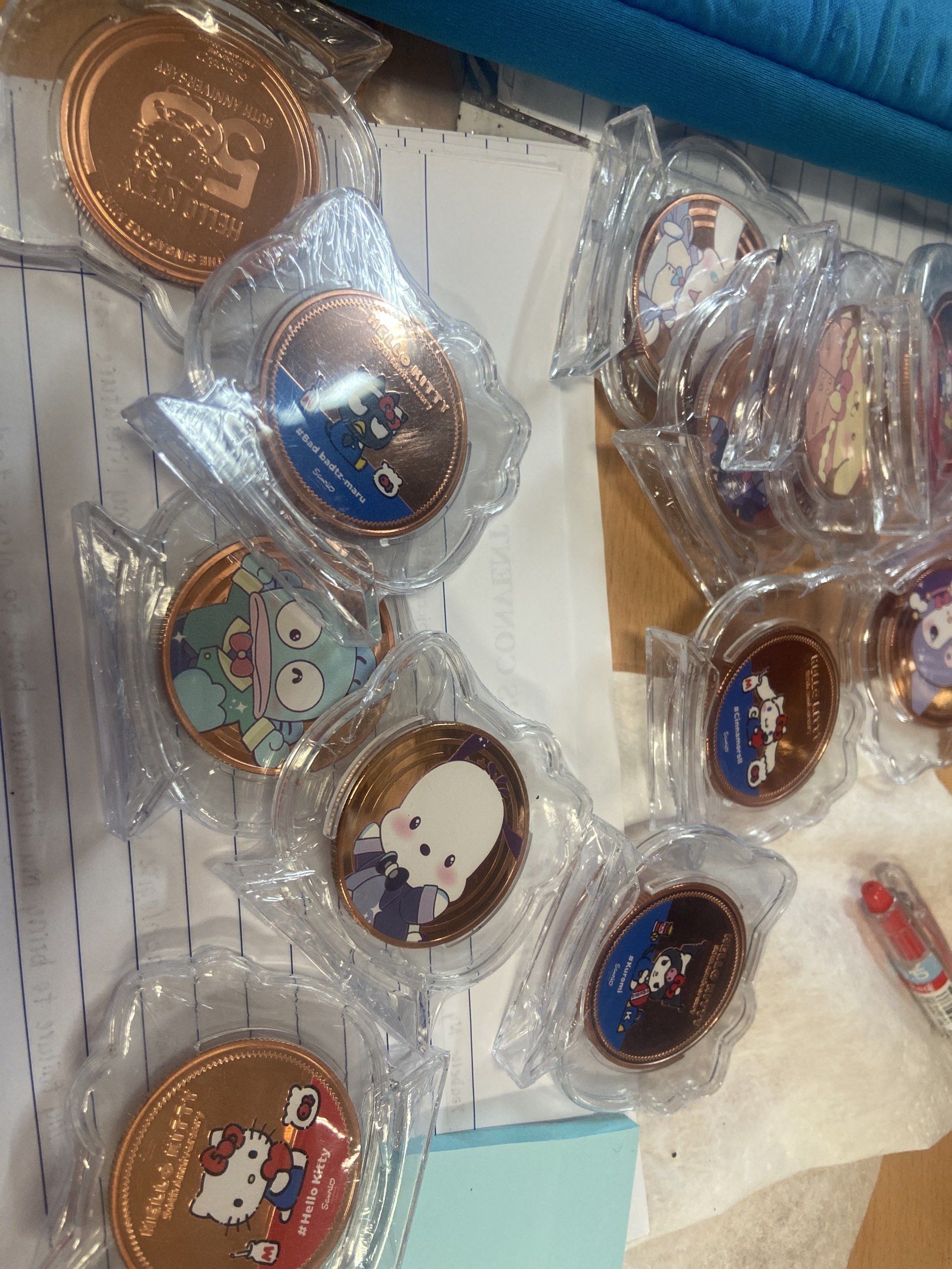 Sanrio Hello Kitty 50th Anniversary Commemorative Coins, Hobbies & Toys ...