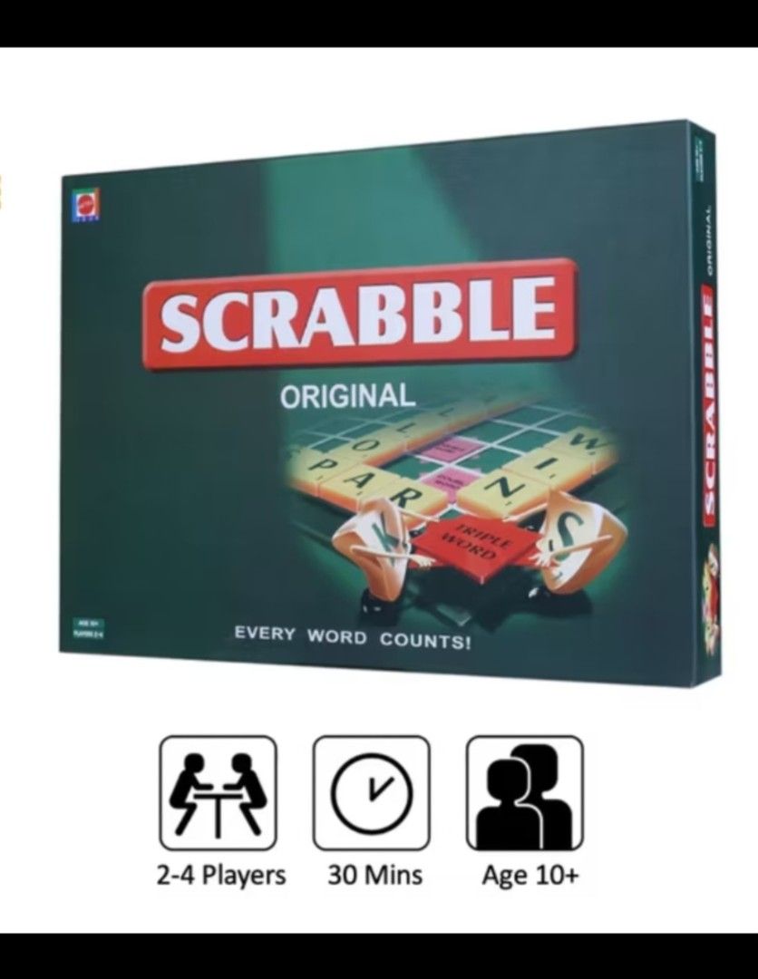 Scrabble Original Board Game, Hobbies & Toys, Toys & Games on Carousell