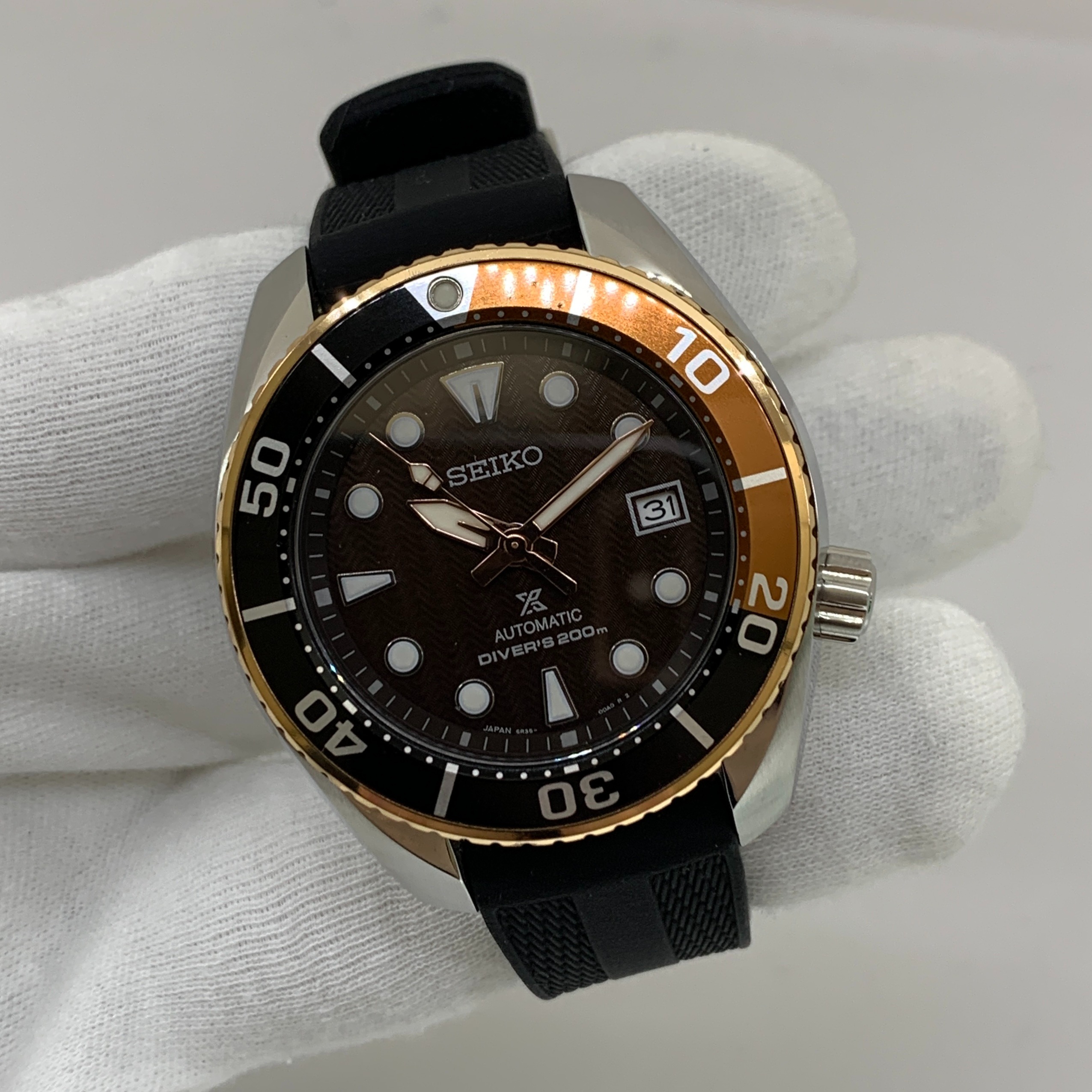 SEIKO BLACK PROSPEX SUMO, HAWKSBILL 6R35-00Y0 FULLSET (2021) 257072983 ...