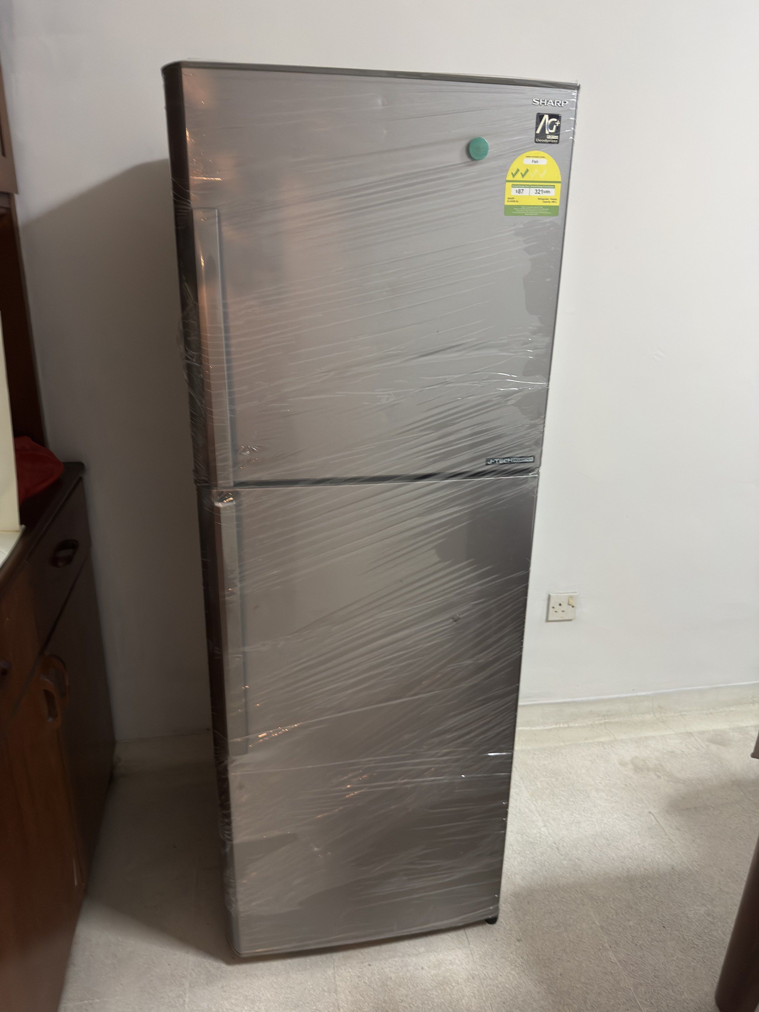 Sharp SJ-D29E-SL 289L J-Tech Inverter Refrigerator, TV & Home Appliances, Kitchen Appliances ...