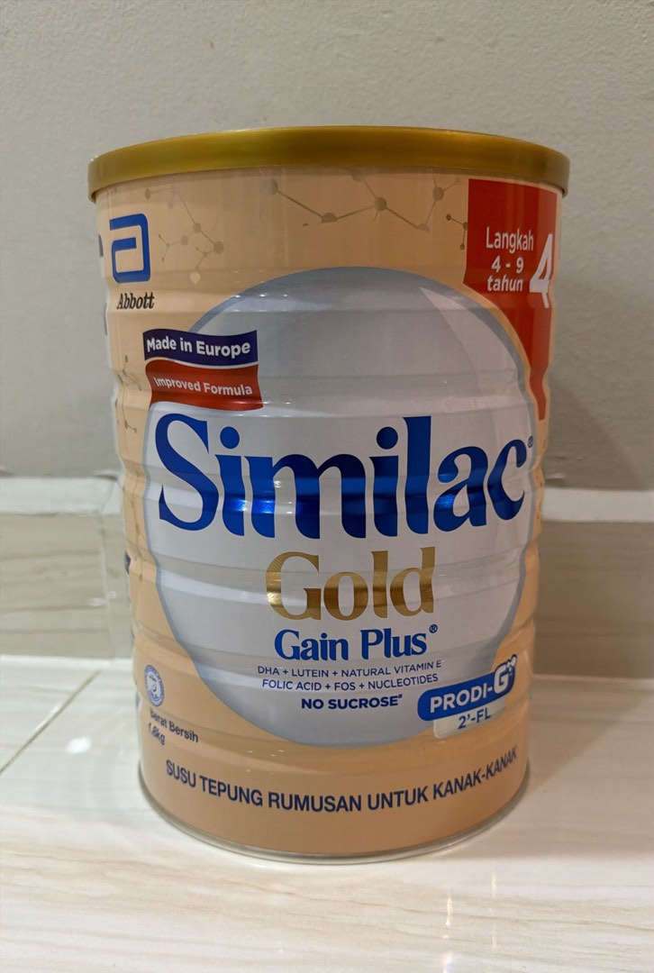 Similac Gold Gain Plus 4 (1.8kg) - Exp Sep 2026, Babies & Kids, Nursing ...
