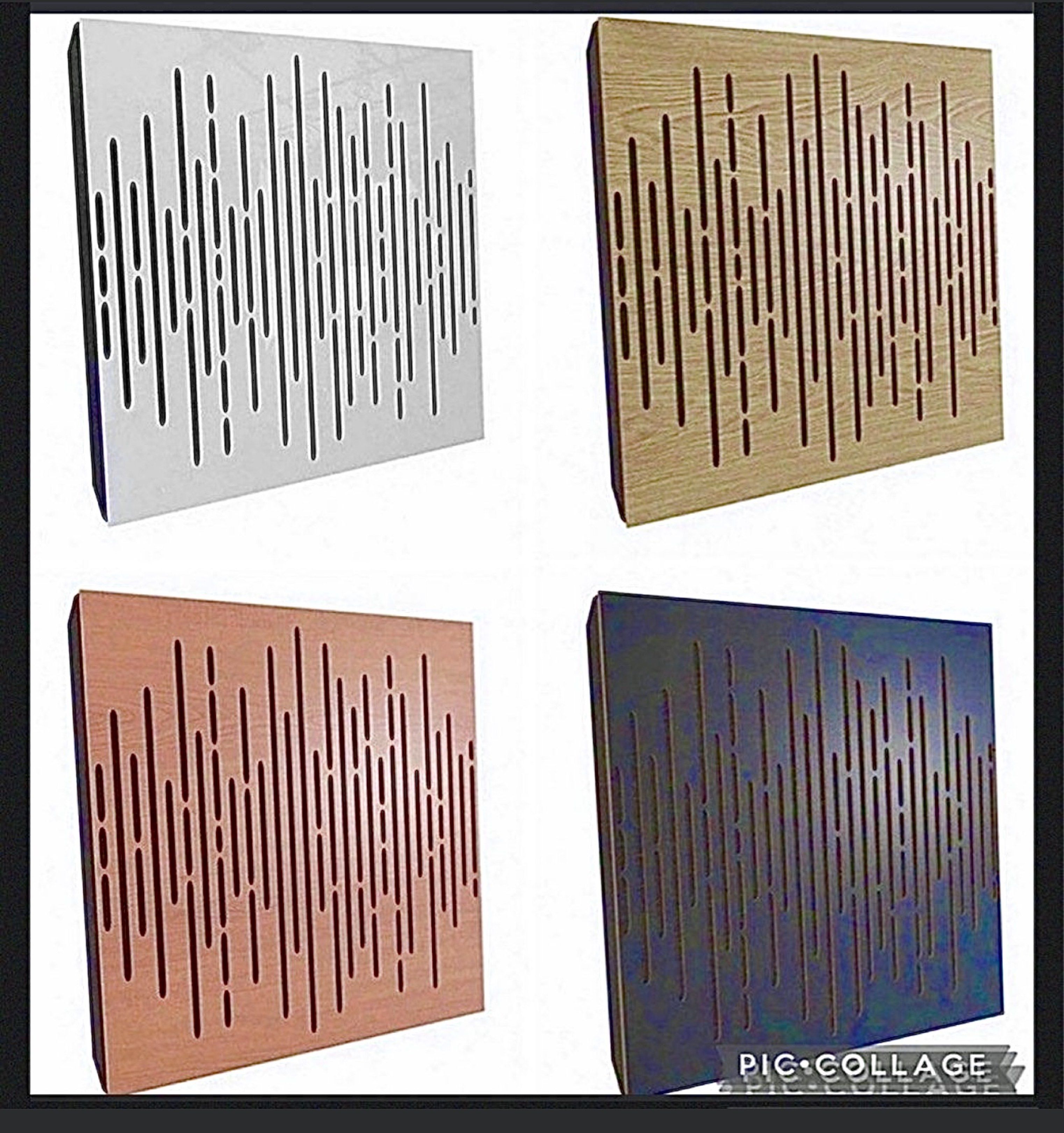 Sleek design Sound absorption and diffuser acoustic wall panels., Audio ...