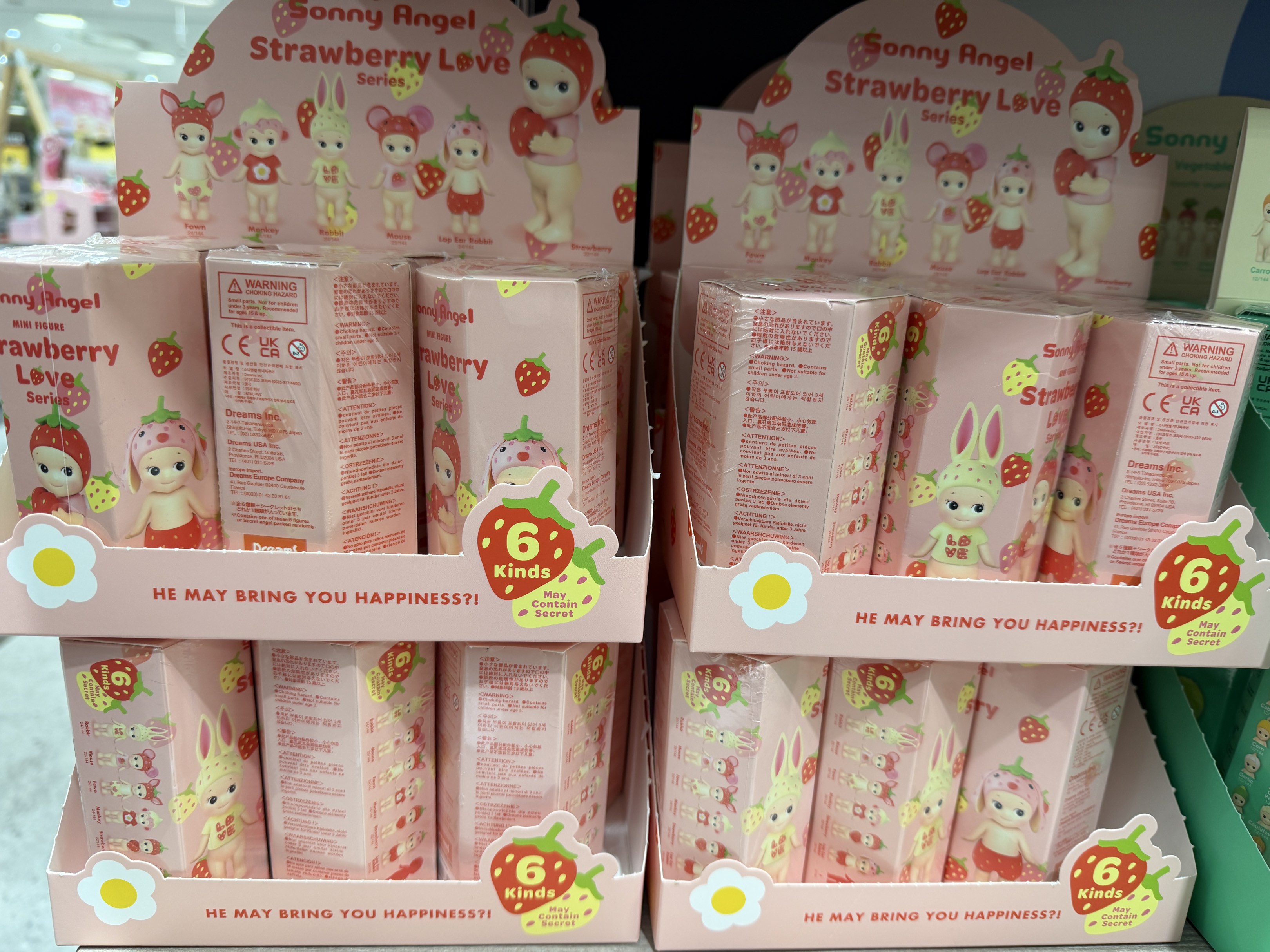 Sonny Angel Strawberry Love Series Blind Box, Hobbies & Toys, Toys ...