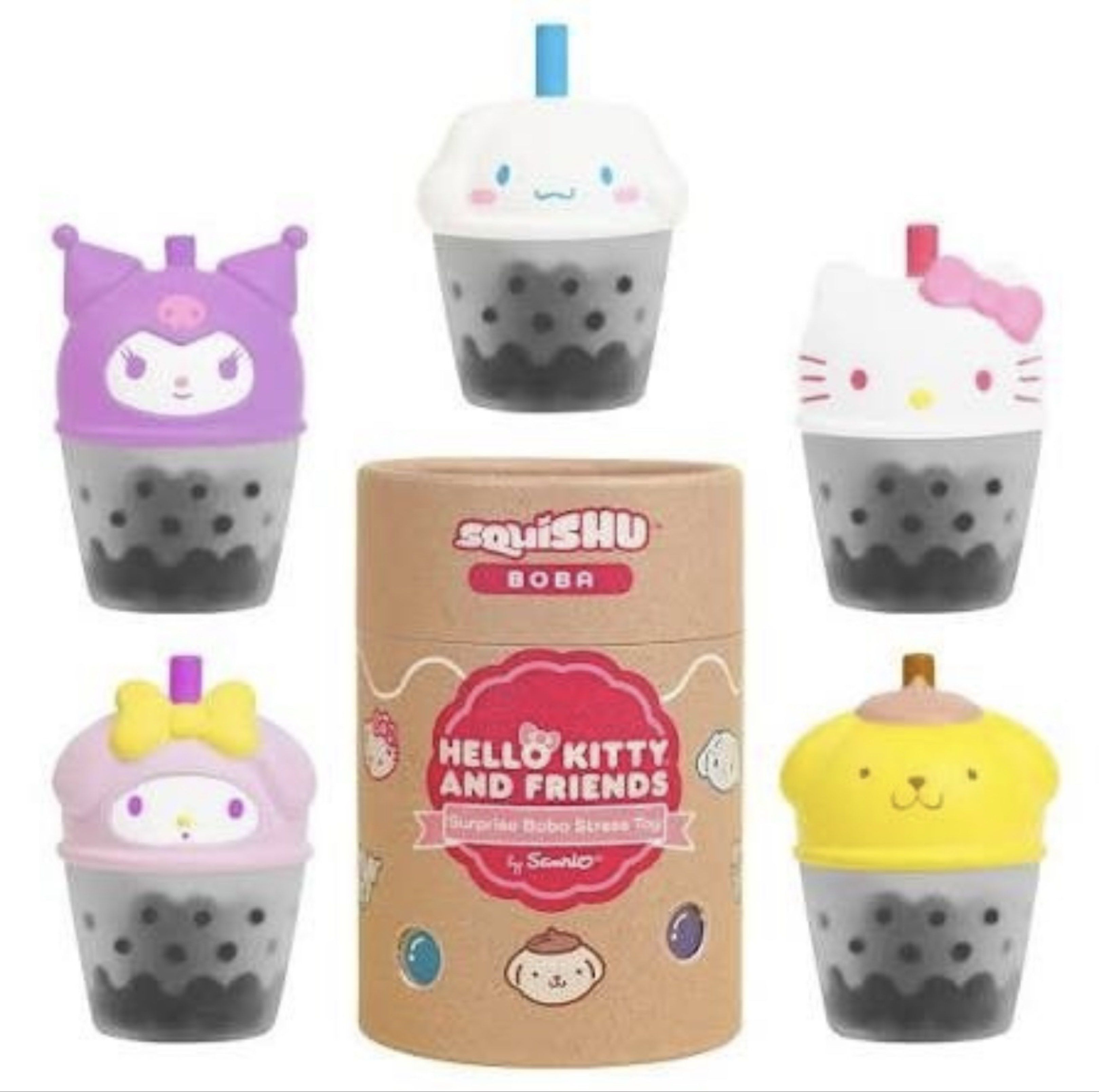 Squishu Boba Hello Kitty and Friends Surprise Toy, Hobbies & Toys, Toys ...