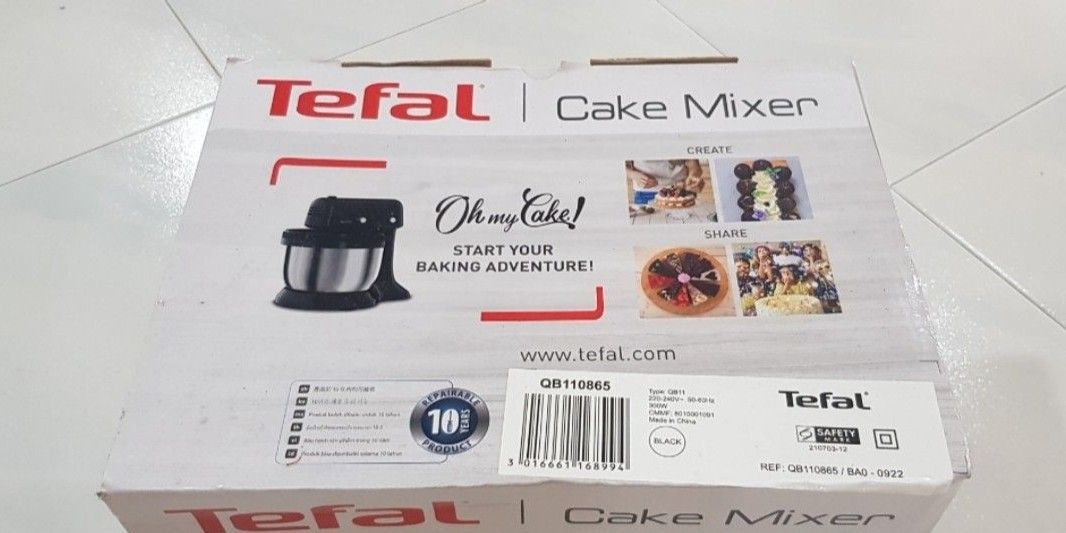 Tefal Cake Mixer - Oh My Cake!, TV & Home Appliances, Kitchen ...