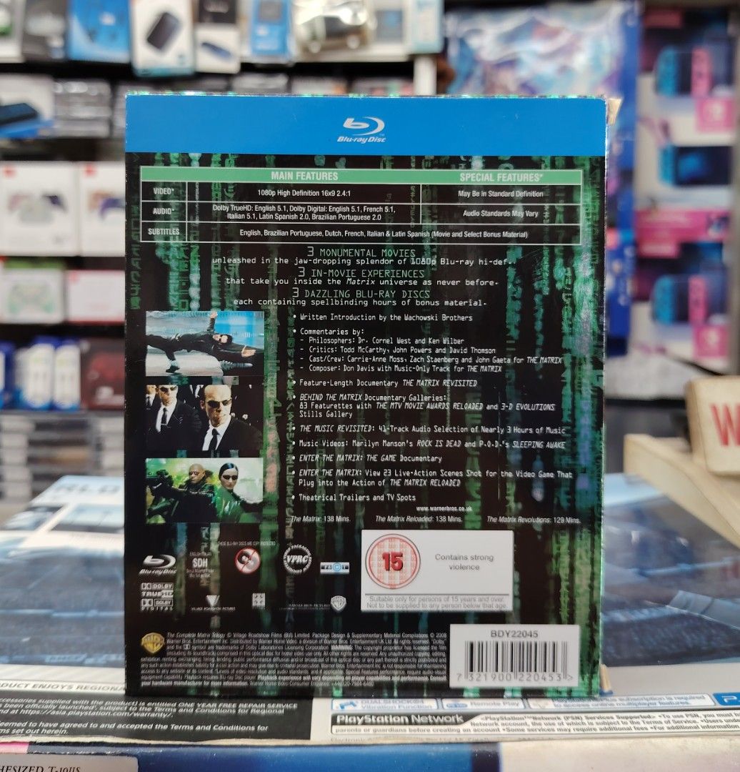The Complete Matrix Trilogy / The Ultimate Matrix Collection Blu-ray ...