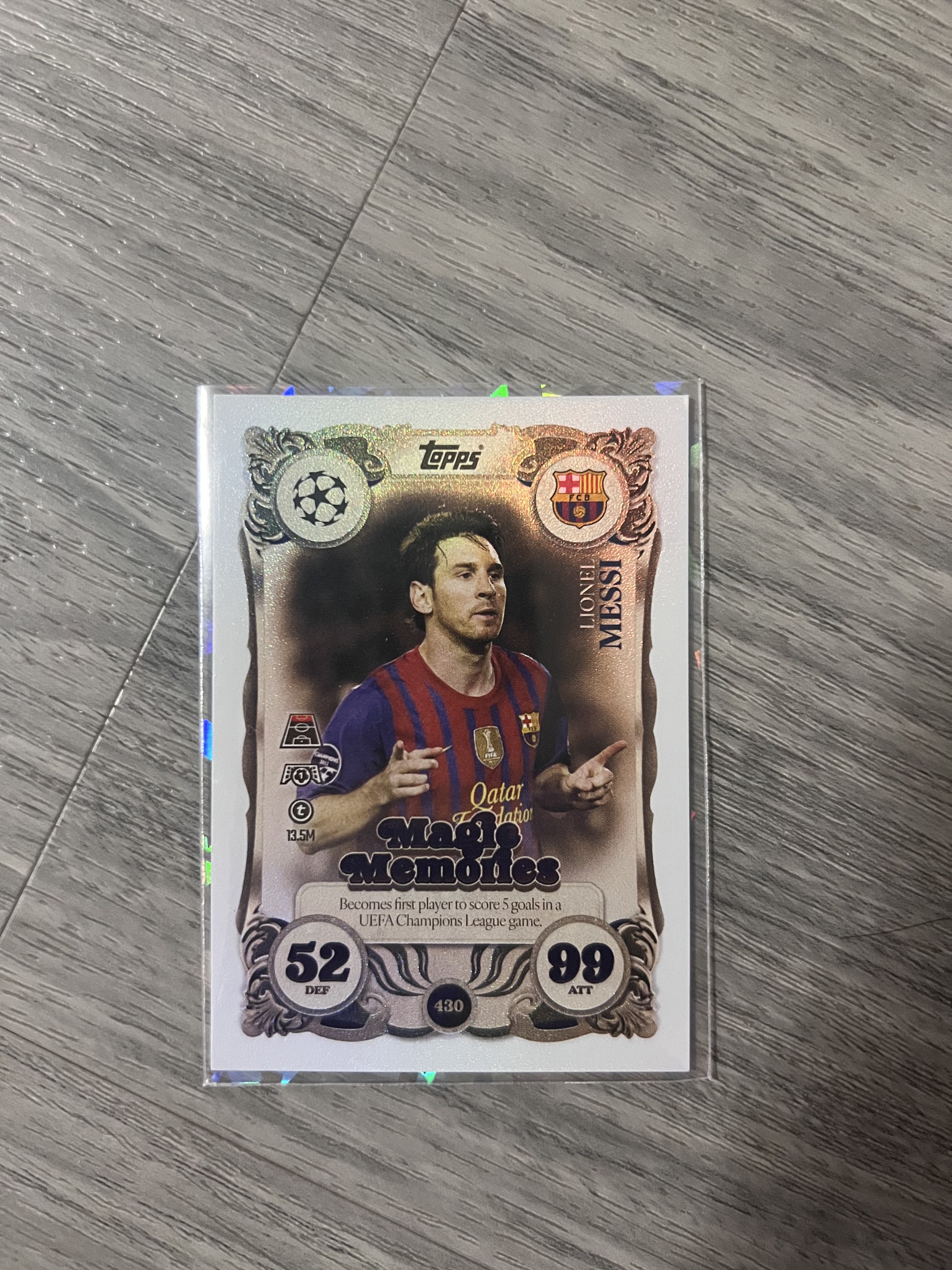 Topps Match Attax Lionel Messi Trading Card, Hobbies & Toys, Toys ...