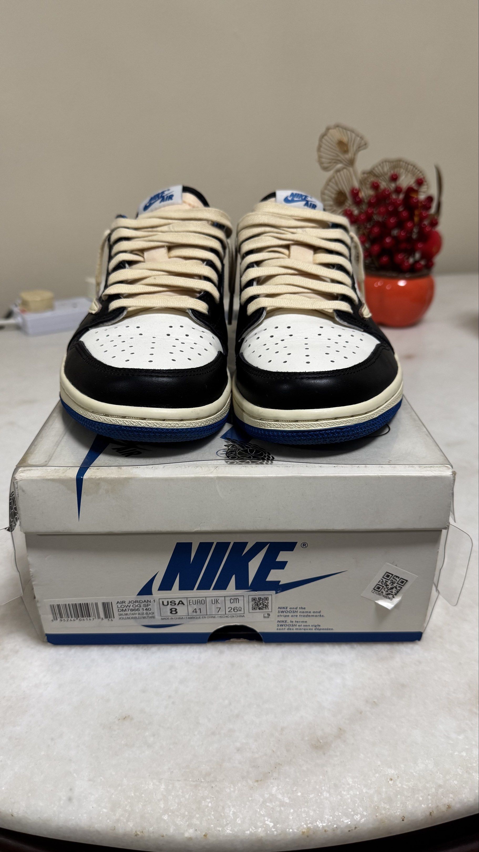 Travis Scott x Air Jordan 1 Low OG Fragment, Men's Fashion, Footwear ...