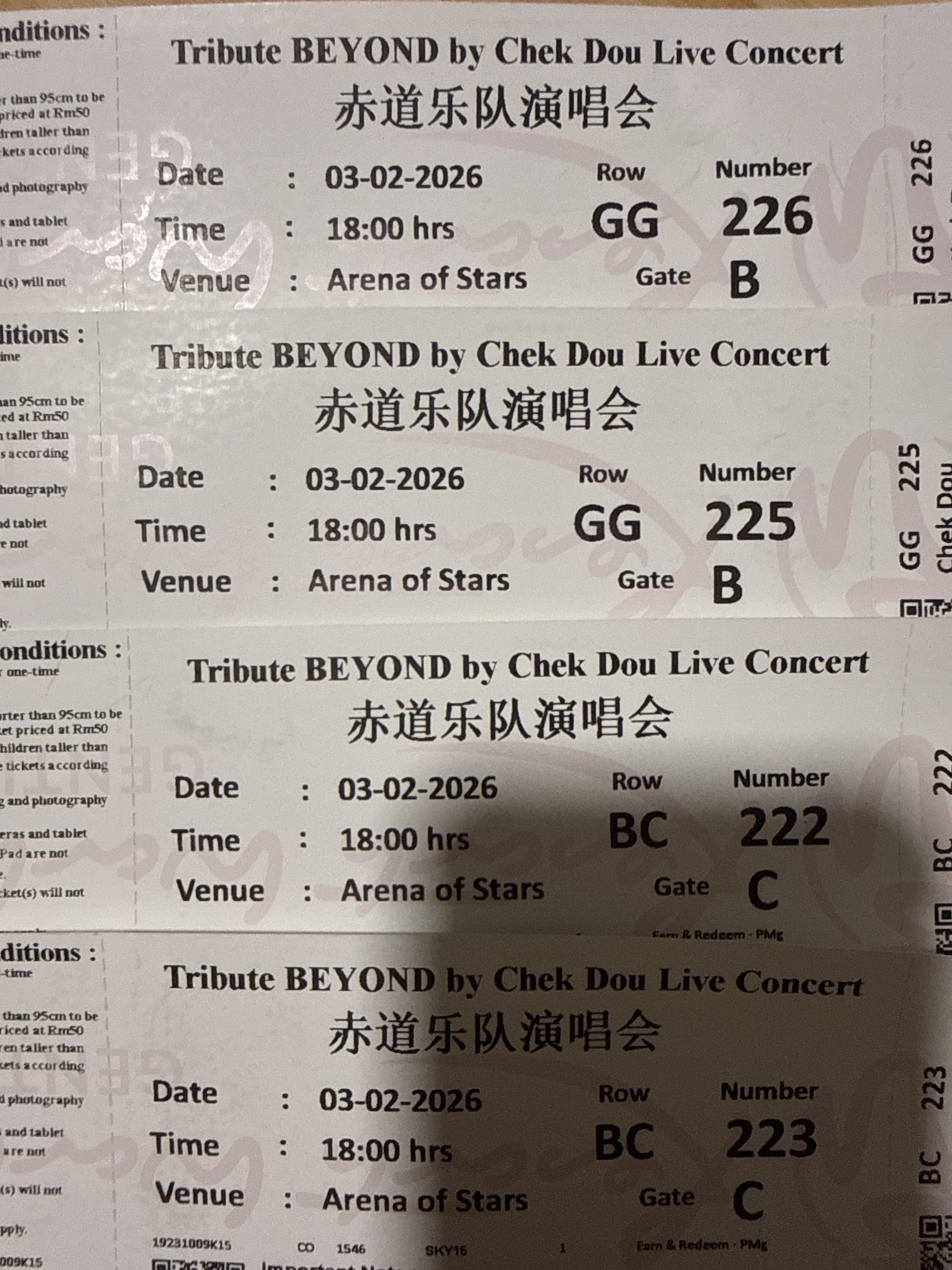 Tribute BEYOND by Chek Dou Live Concert at Gentings, Tickets & Vouchers ...