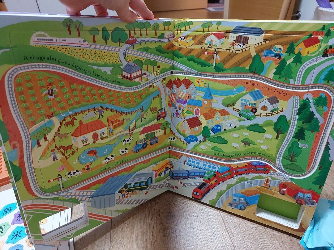 Usborne Wind-up Train Book, Hobbies & Toys, Books & Magazines, Children ...