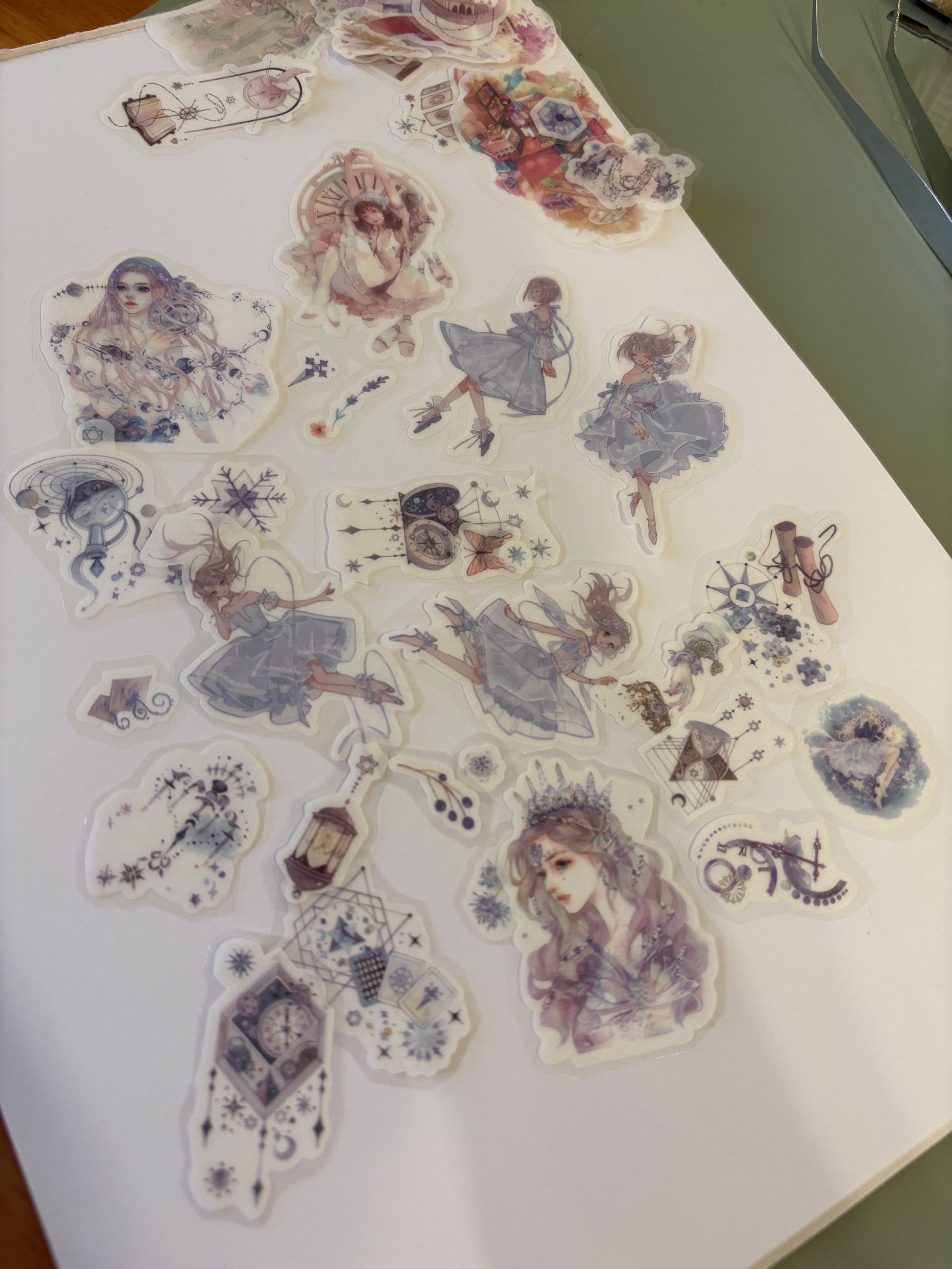 Vintage watercolour Stickers - Assorted Designs, Hobbies & Toys, Art ...