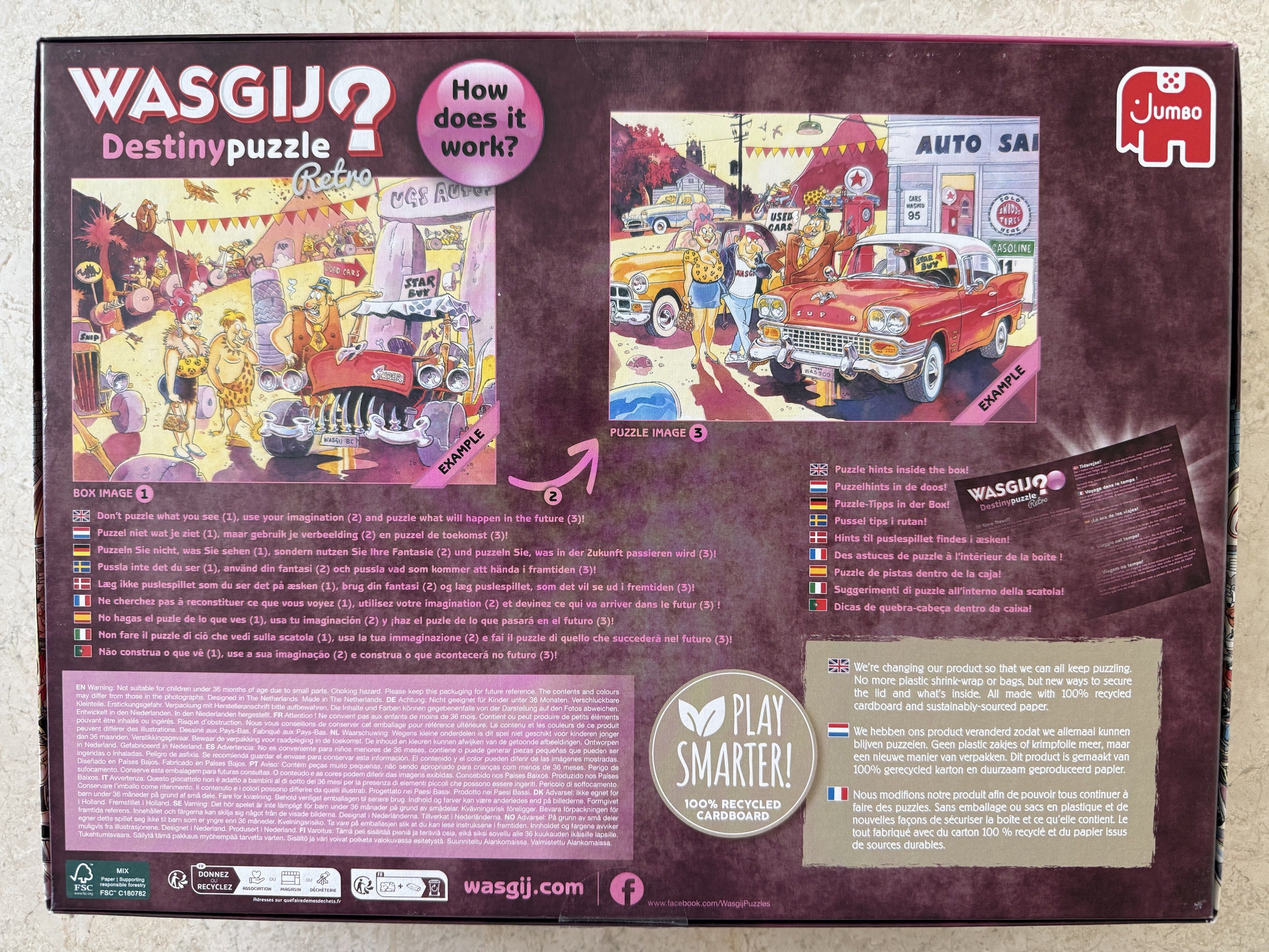 Wasgij Destiny Puzzle 7 Retro 1000 Pieces, Hobbies & Toys, Toys & Games ...