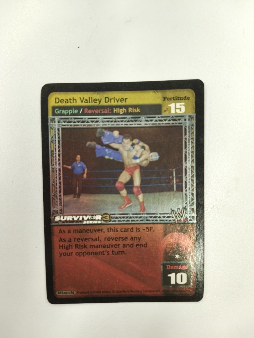 WWE Raw Deal Survivor Series 3 Death Valley Driver Foil, Hobbies & Toys ...