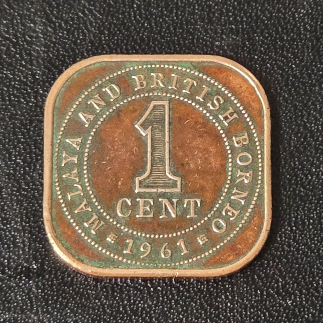 1961 British Borneo and Malaya 1 Cent Coin, Hobbies & Toys, Memorabilia ...