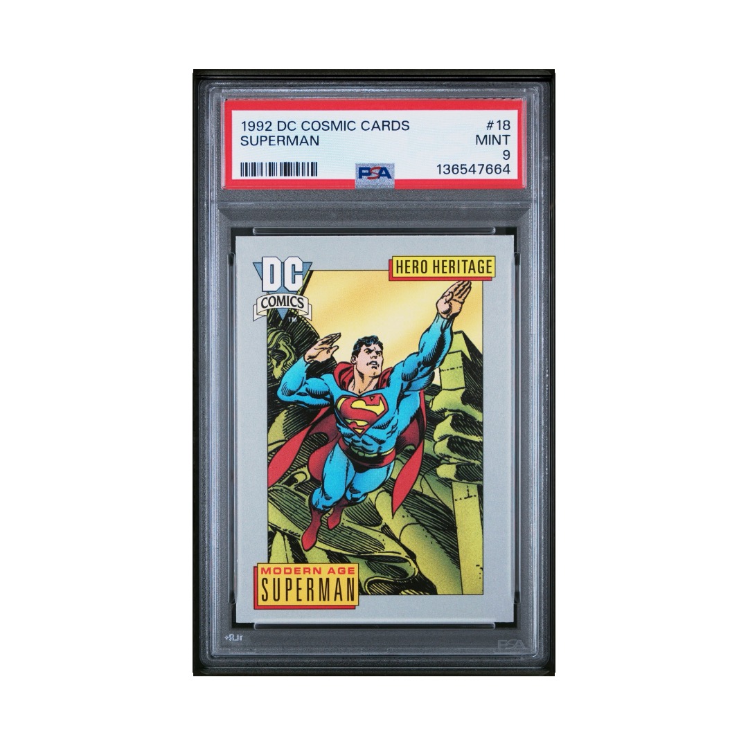 1992 DC Cosmic Cards Superman #18 PSA 9 Mint, Hobbies & Toys, Toys ...