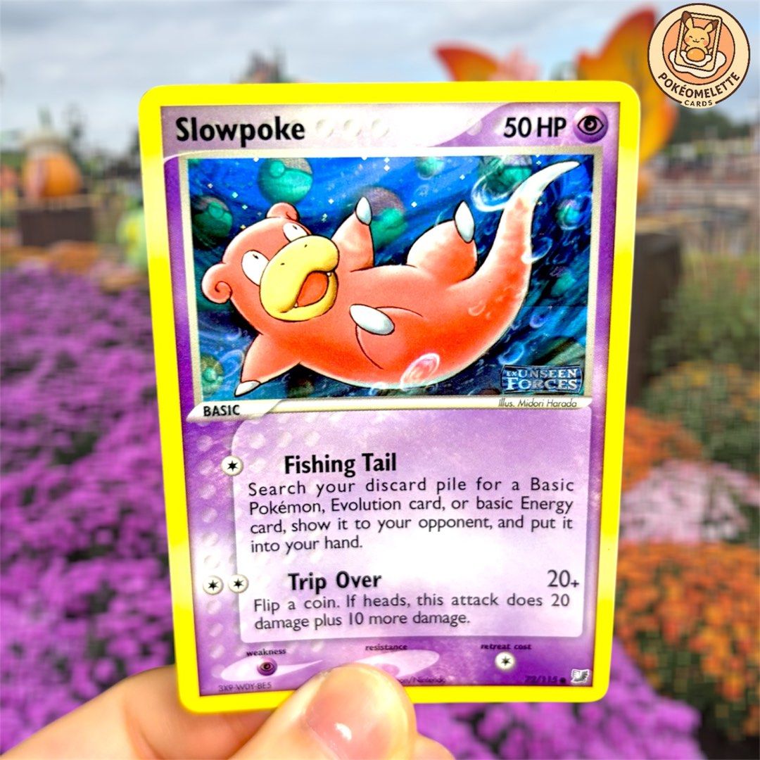 2005 Pokemon Card Pocket Monsters Vintage Ex Unseen Forces Slowpoke ...