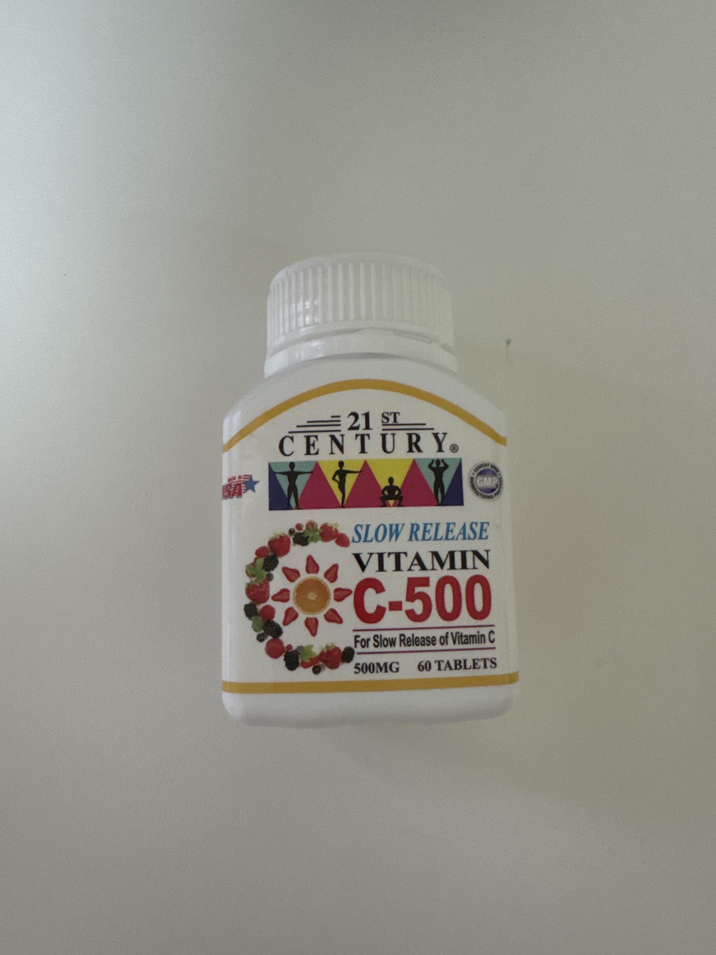 [New] 21st Century Vitamin C-500 Slow Release, Health & Nutrition ...
