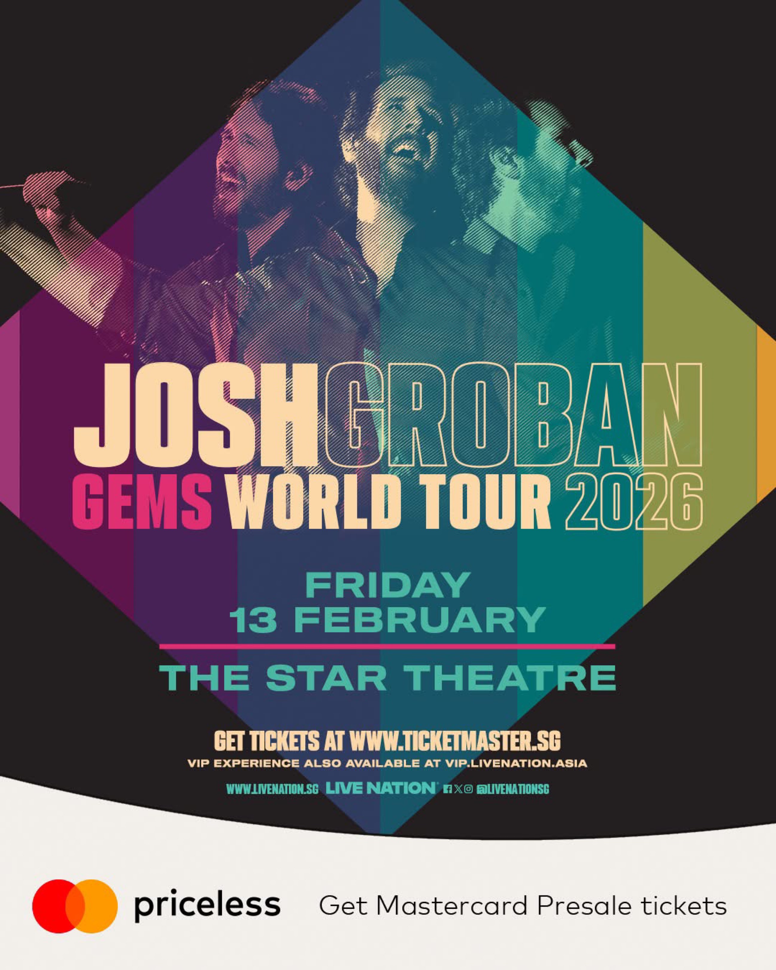 2 x Josh Groban: GEMS World Tour 2026 - The Star Theatre, Tickets ...