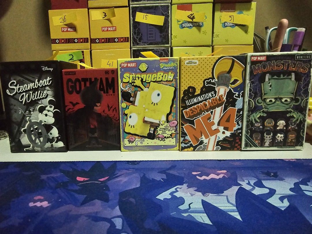 31 boxes Pop Mart Blind Box Figures - Assorted Characters bandai ...