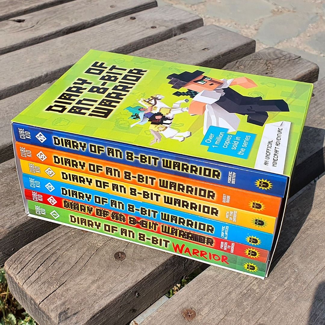 全新6冊 Diary of an 8-Bit Warrior Diamond Box Set 8位戰士日記 英語全彩 Roblox 小學生 ...