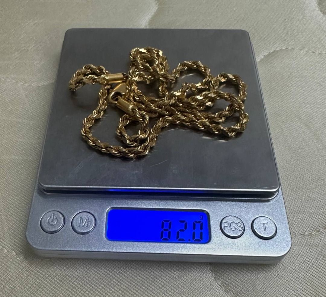 916 Gold Chain 82grams 62cm, Luxury, Accessories on Carousell