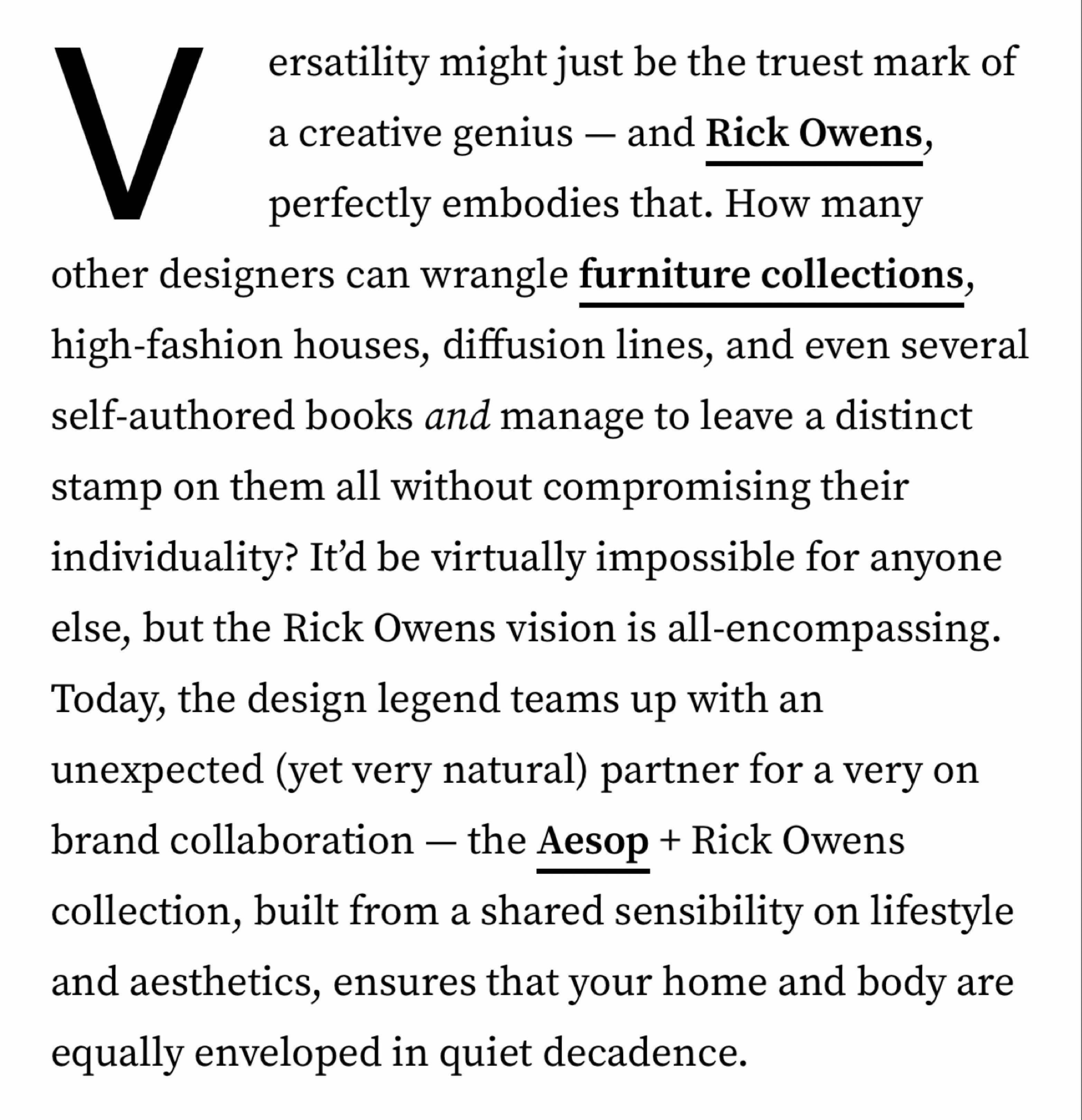 Aesop x Rick Owens Aromatique Candle Set (free complimentary Aesop Rick ...