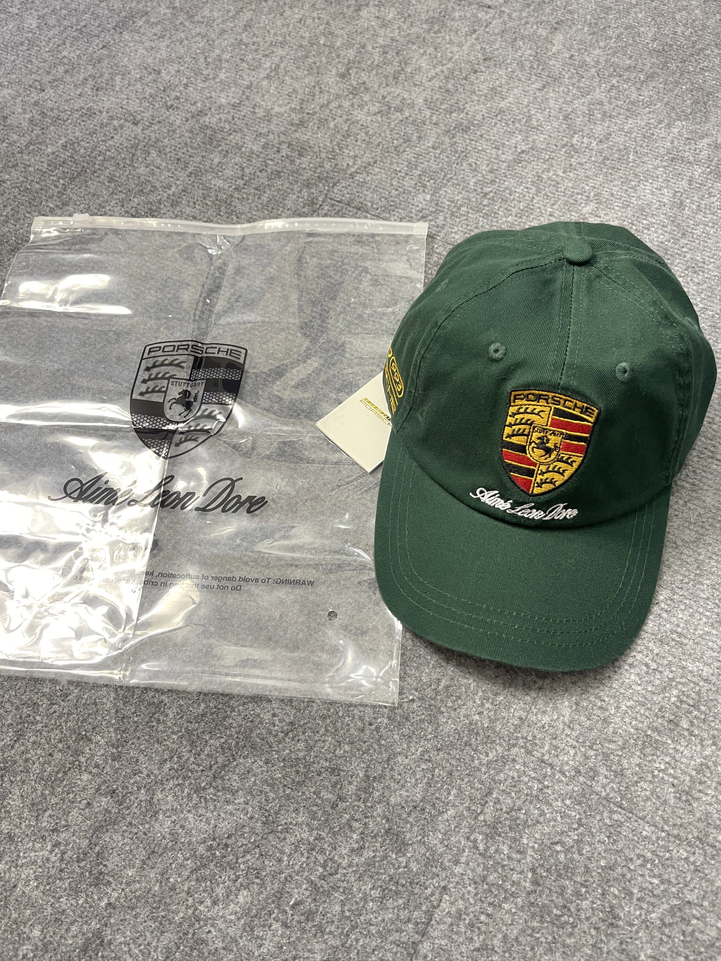 Aime Leon Dore x Porsche 993 Turbo Logo Hat in British Racing Green ...