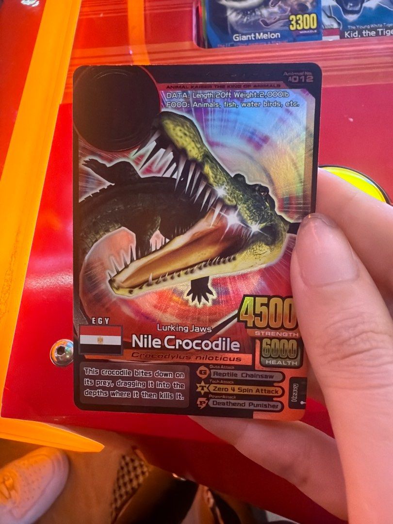 Animal Kaiser Nile Crocodile Trading Card, Hobbies & Toys, Toys & Games ...