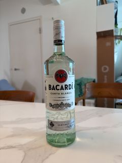 Bacardi Superior White Rum 1L, Food & Drinks, Alcoholic Beverages on ...