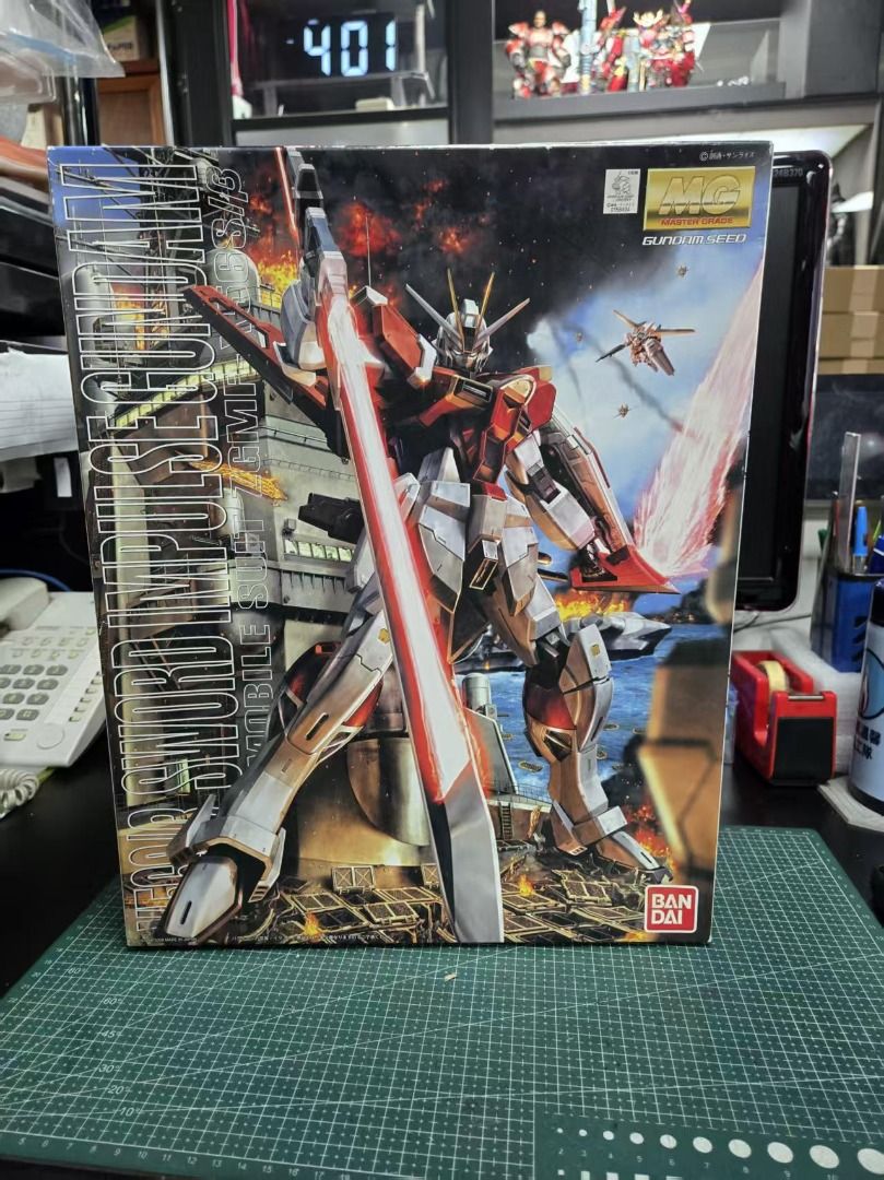 Bandai 萬代 MG 1/100 ZGMF-X56S/β Sword Impulse Gundam 雙劍型脈衝 高達 鋼彈 模型, 興趣及 ...