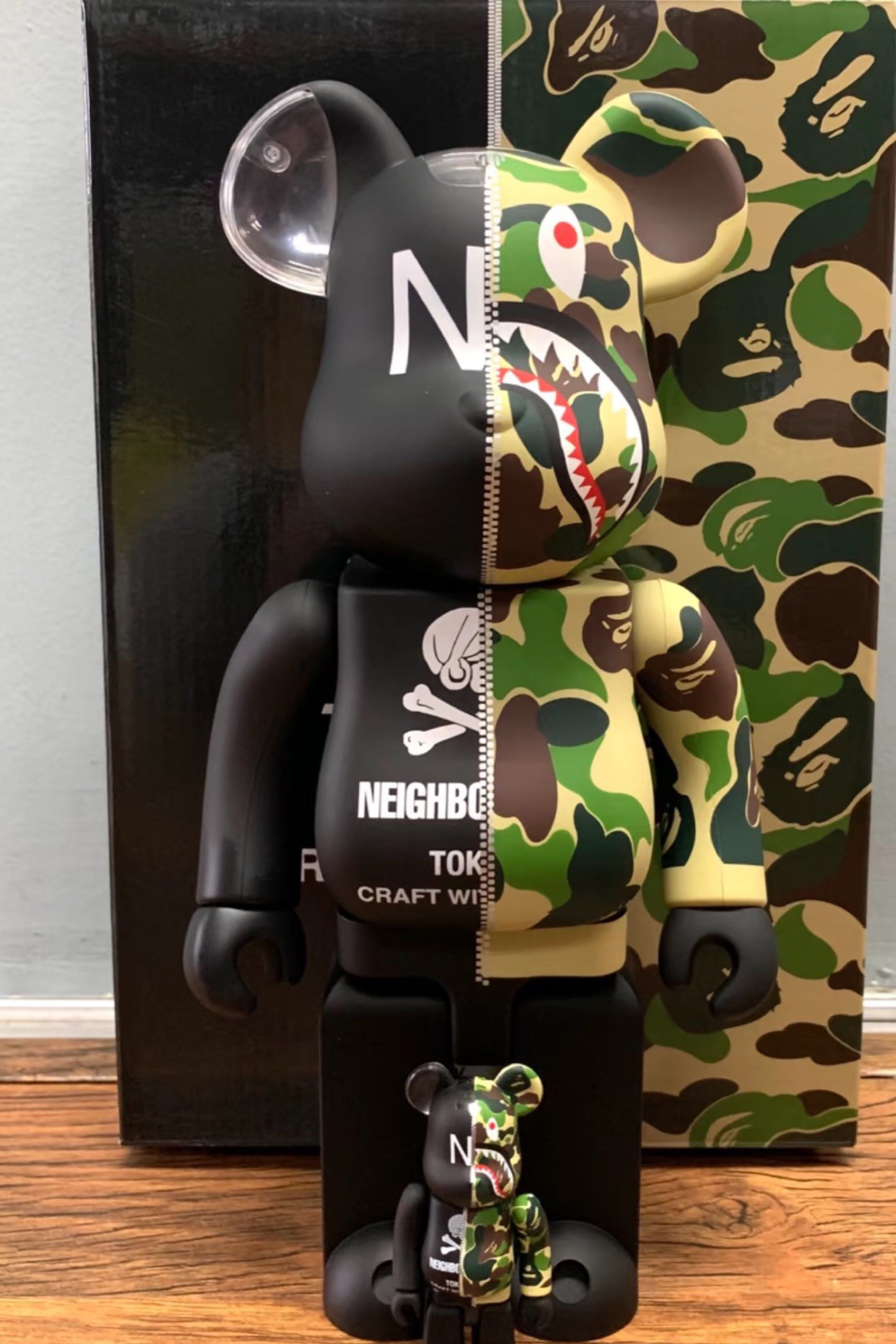 Bearbrick x BAPE x NEIGHBORHOOD 1000% Figure, Hobbies & Toys, Toys ...