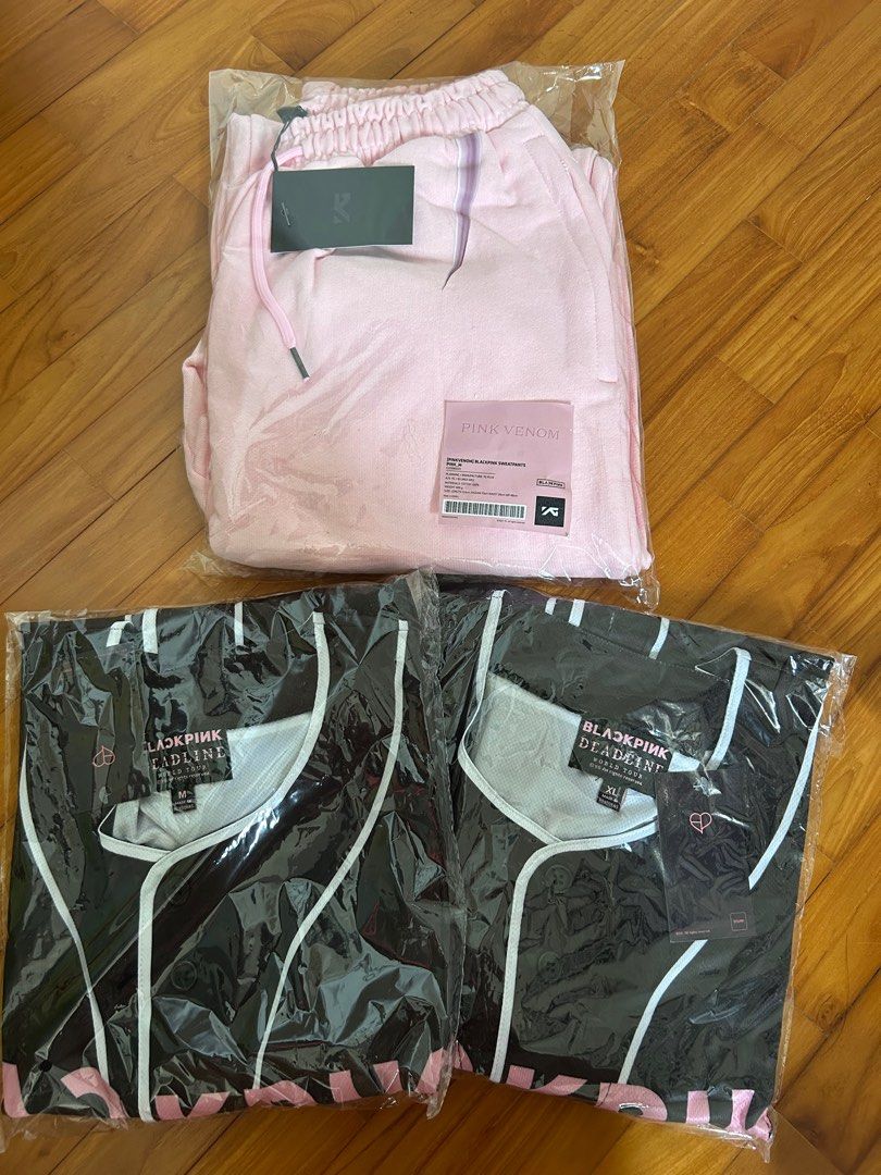 BLACKPINK Deadline Tour / Pink Venom Baseball Jerseys & Sweatpants ...