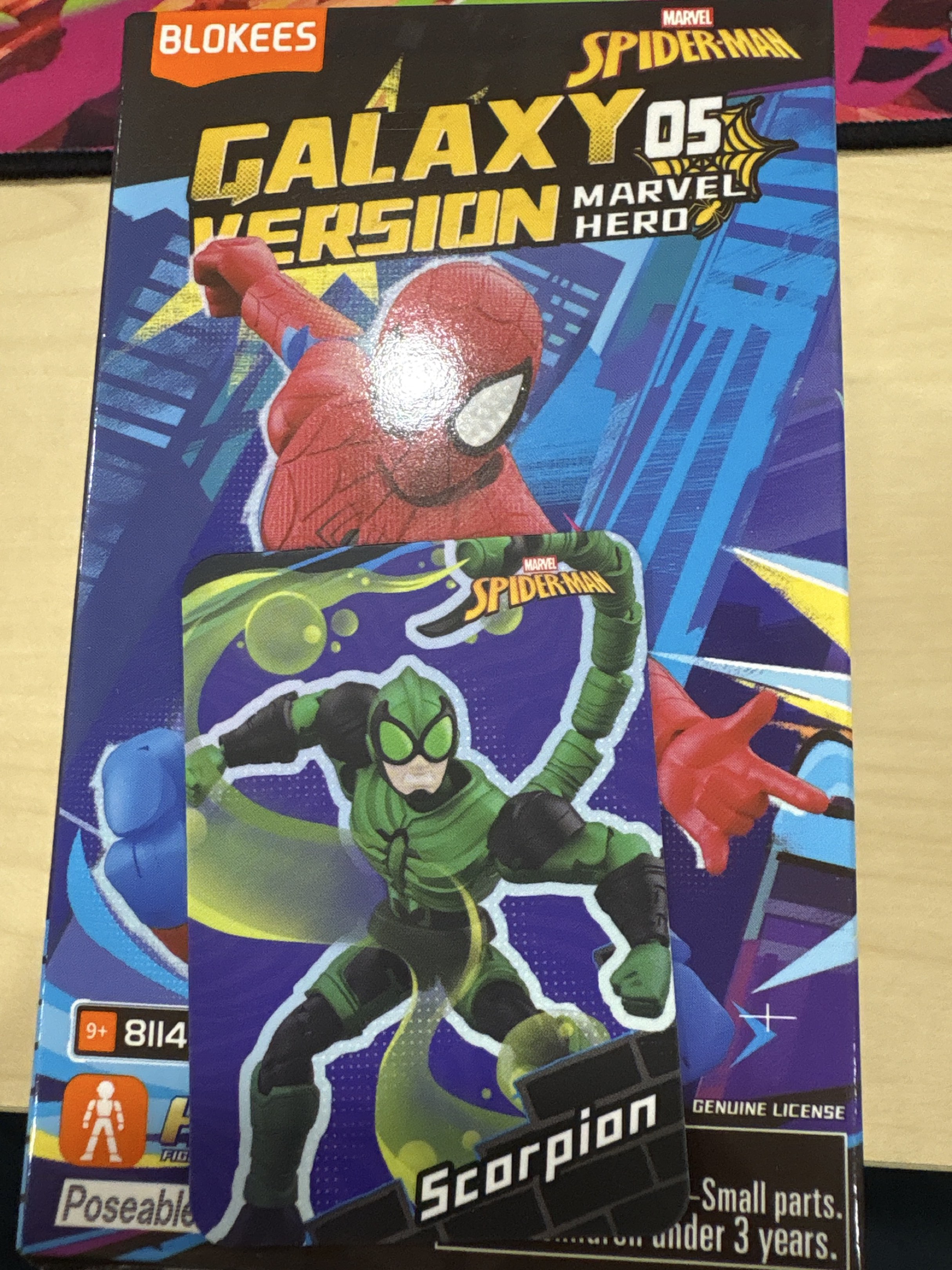 Blokees Marvel hero spider man galaxy version 5 Scorpion, Hobbies ...