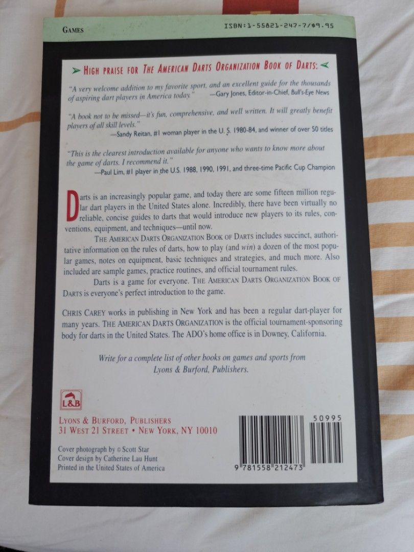Book of Darts by Chris Carey, Hobbies & Toys, Books & Magazines ...