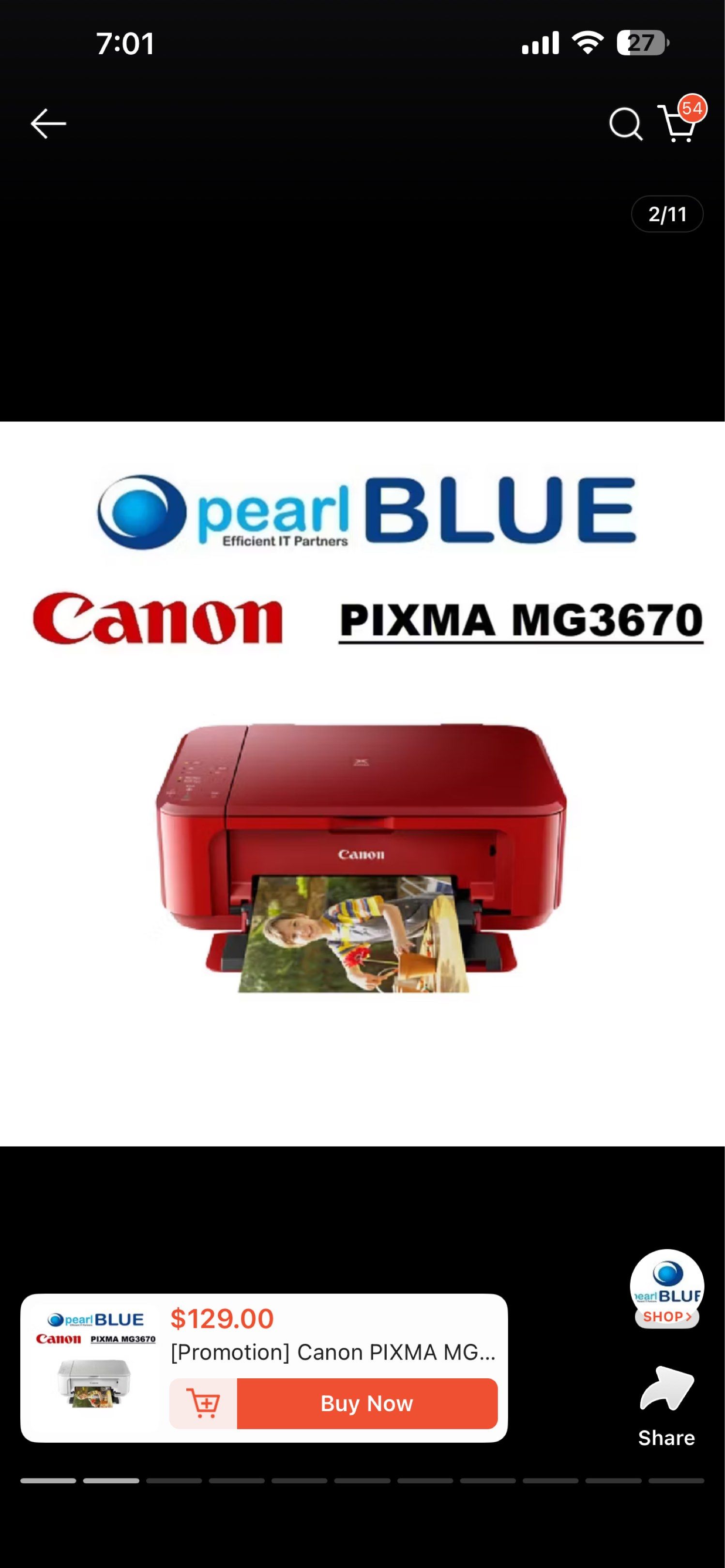 Canon PIXMA MG3670 Printer, Computers & Tech, Printers, Scanners ...