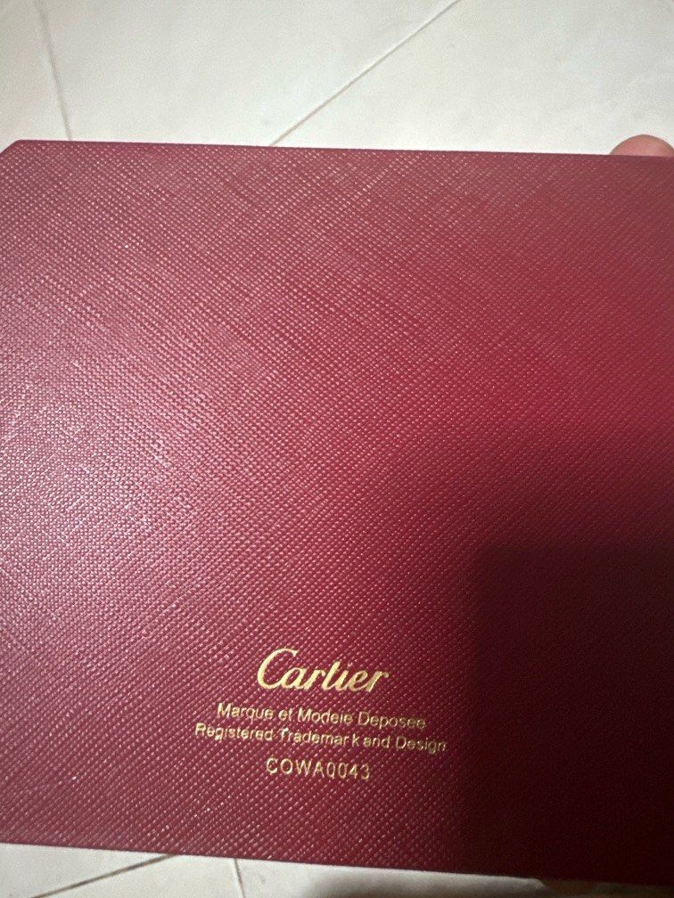 Cartier Red Jewellery Box with Certificate, Luxury, Accessories on ...